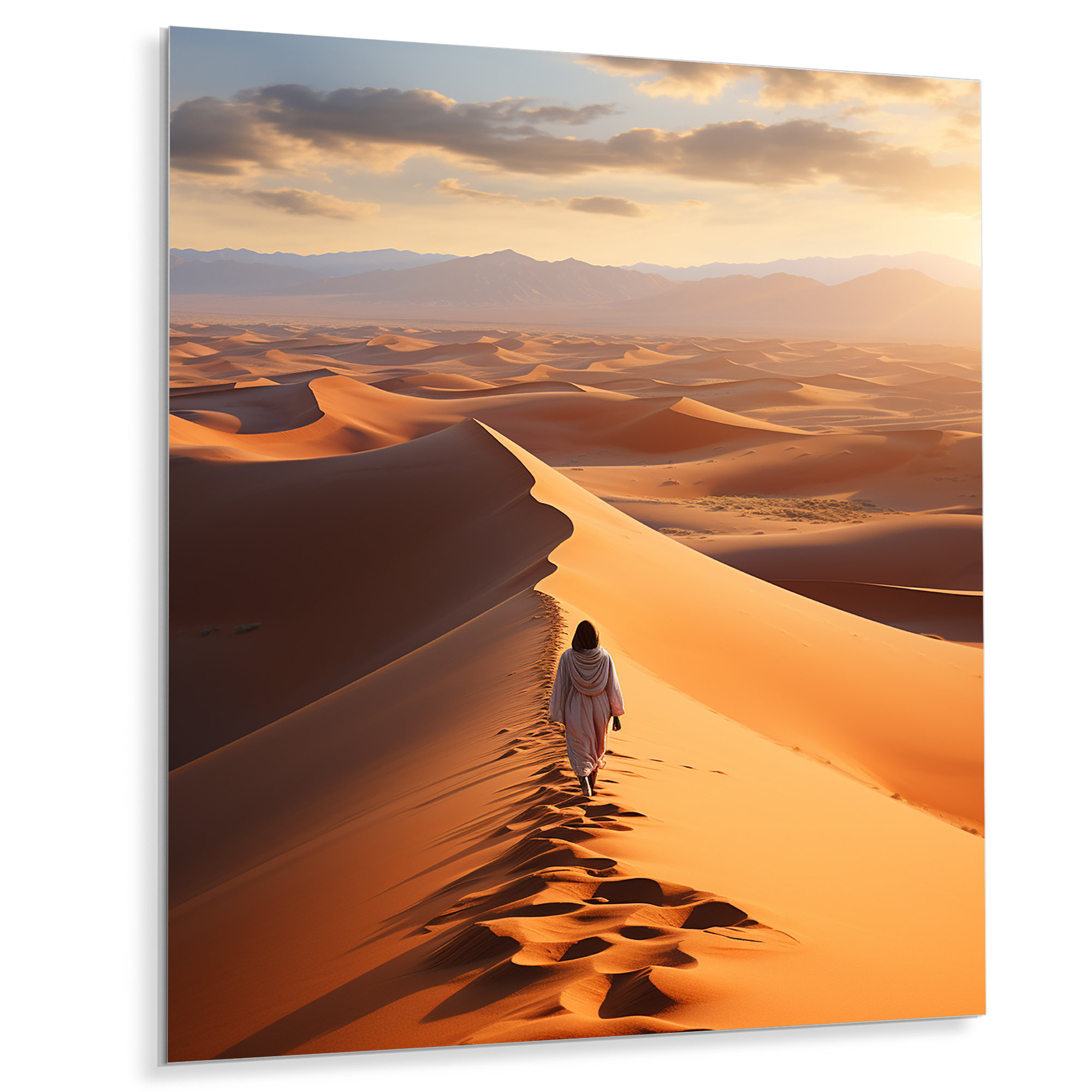 Union Rustic Desert Walk Dreams I - Desert Metal Wall Art Living Room ...