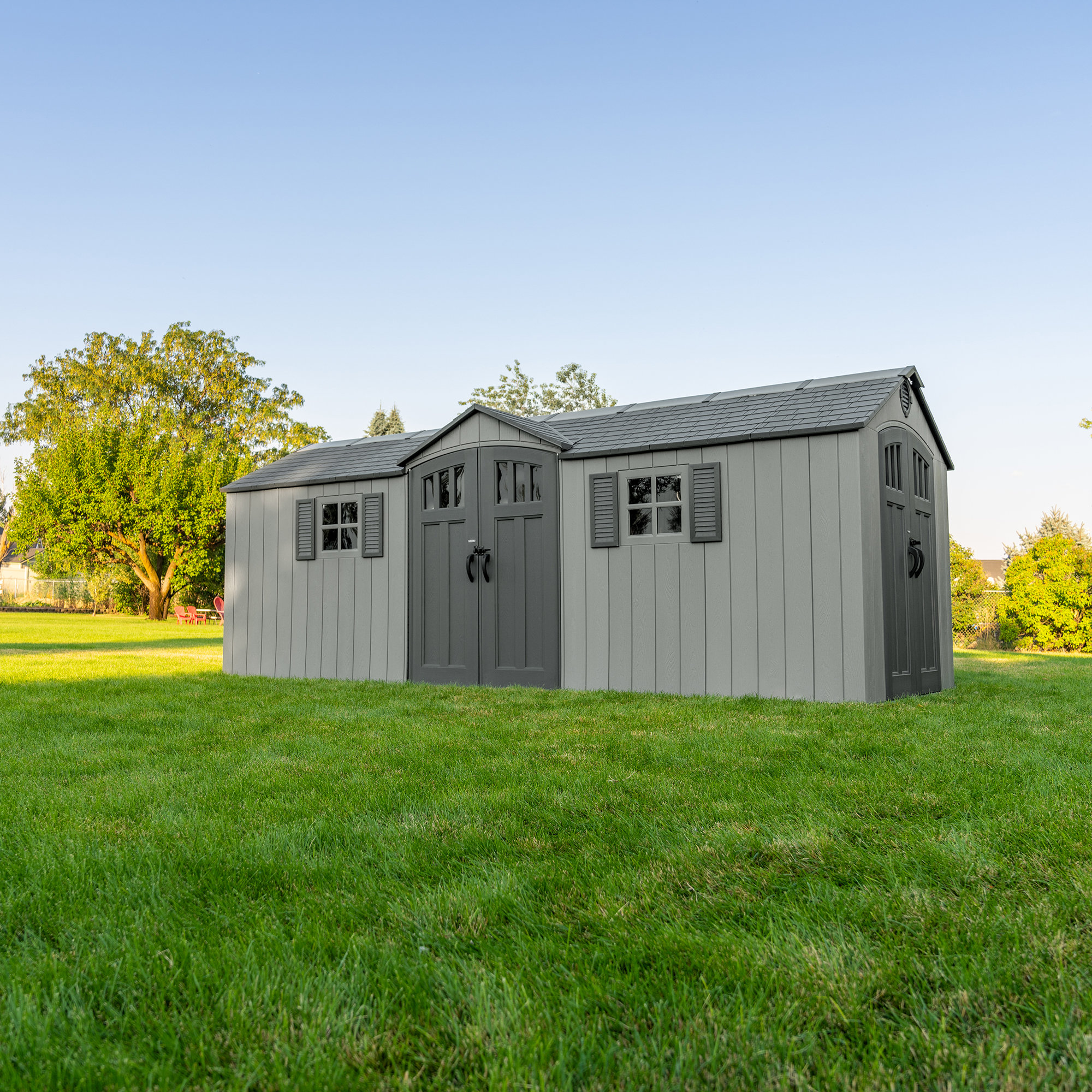 Lifetime 20 Ft. X 8 Ft. Dual Entry Shed & Reviews | Wayfair