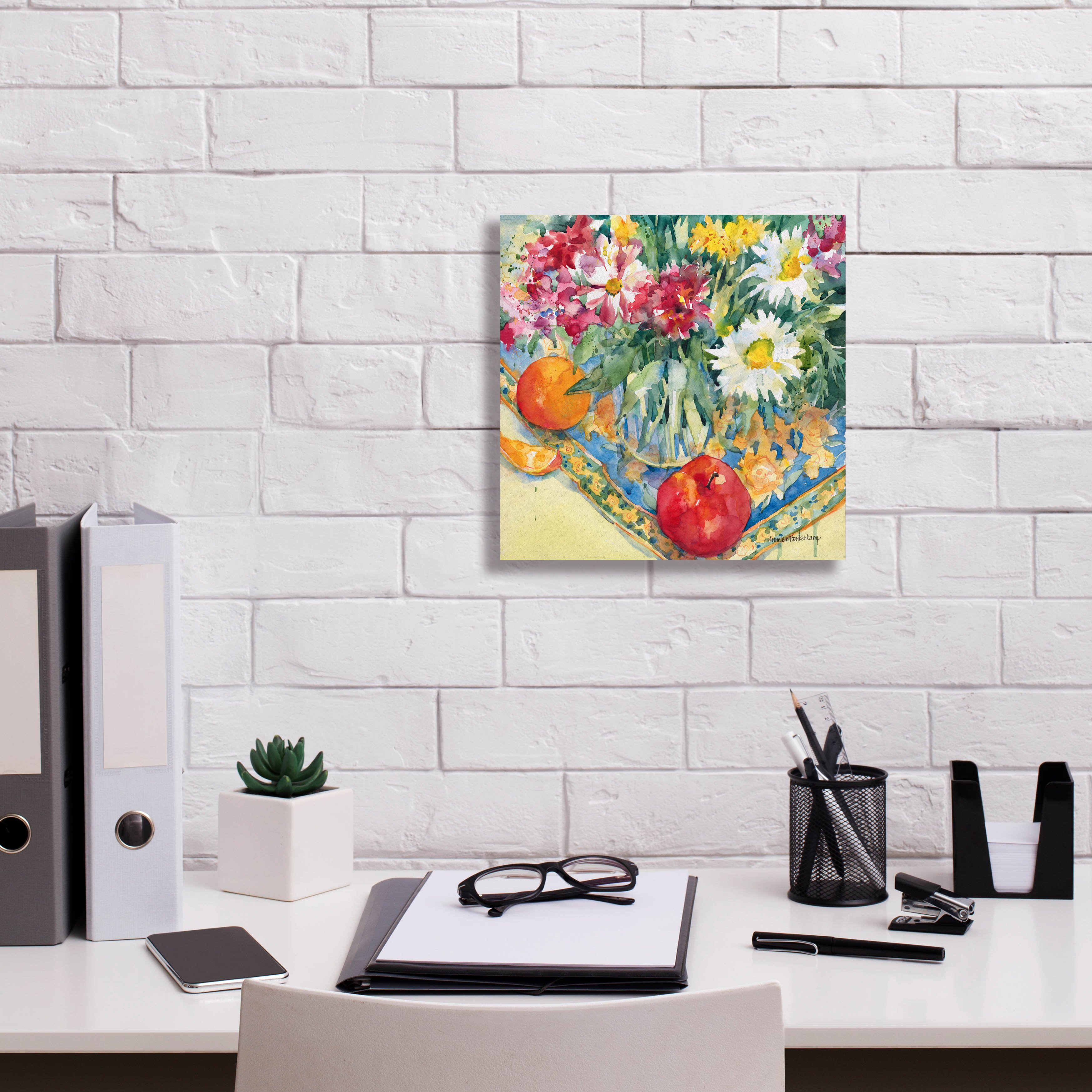 Winston Porter 'Floral Tableau' by Annelein Beukenkamp Canvas Wall Art ...