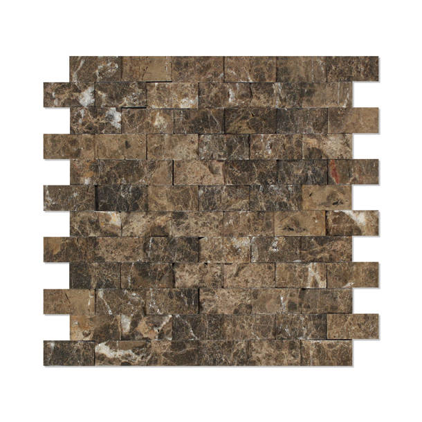 Stone & Tile Shoppe, Inc. Emperador Marble Novelty Mosaic Wall & Floor ...