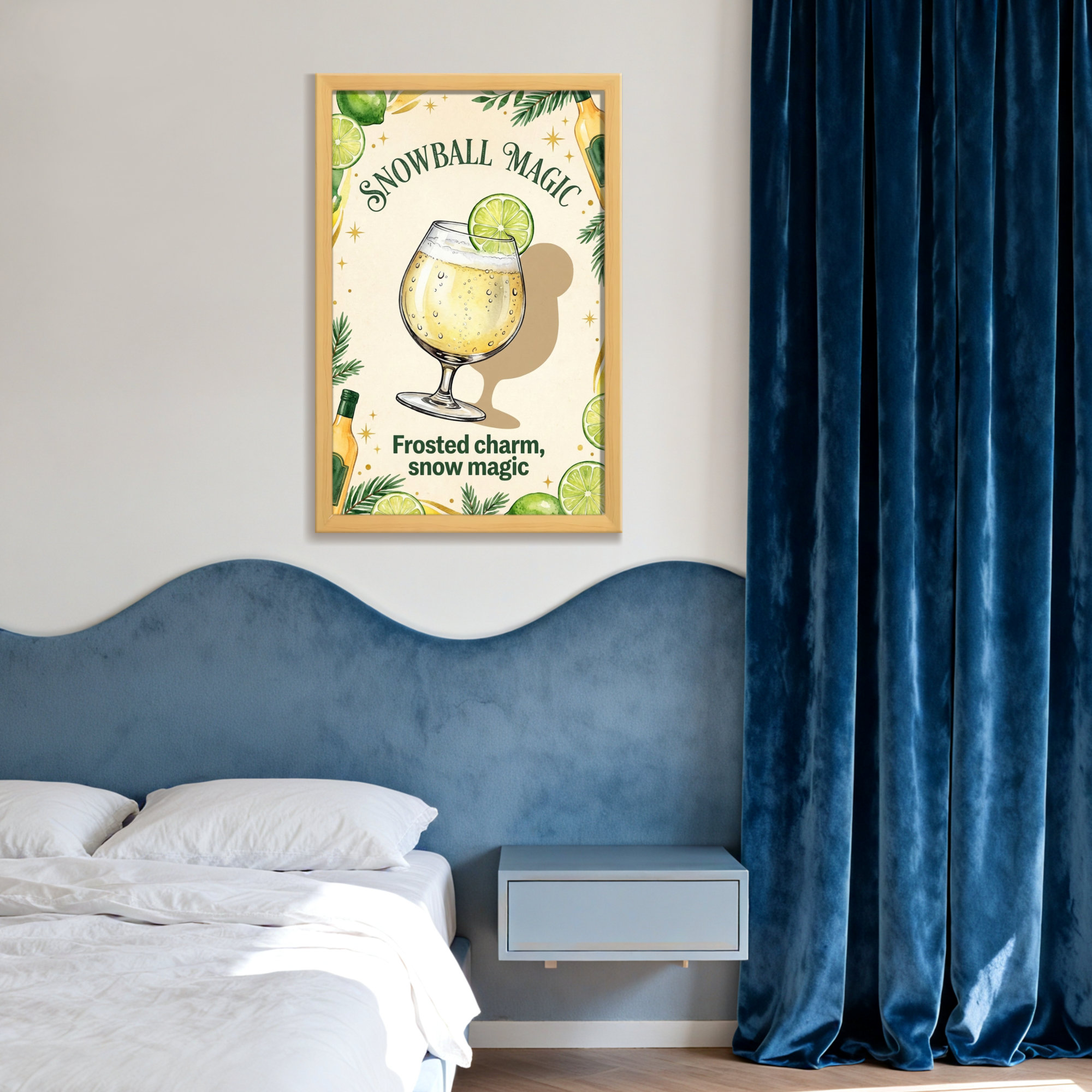 Charlton Home® Food & Beverage Snowball Magic Cocktail With Lime And ...