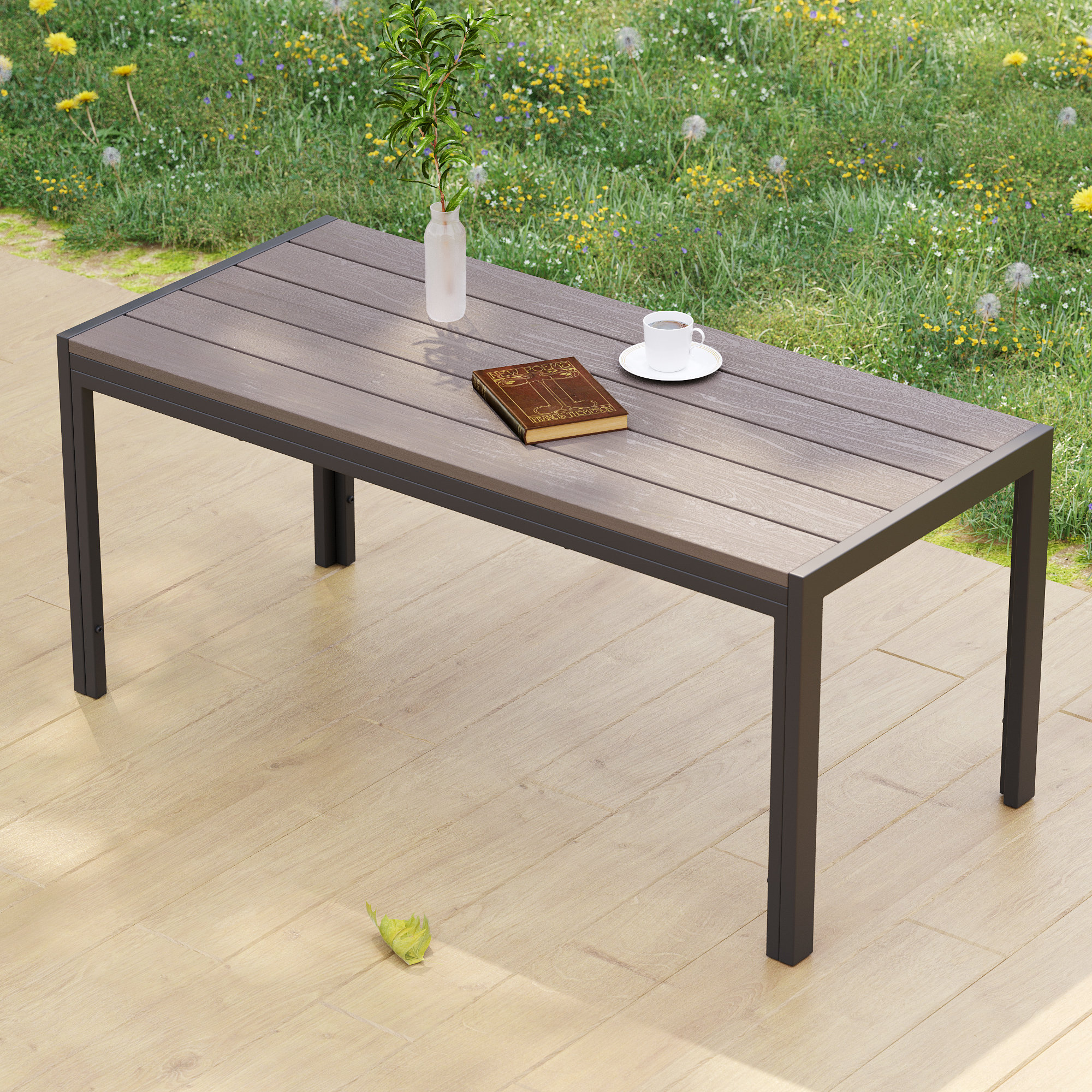 Rosebay Patio Rectangular Coffee Table | Wayfair