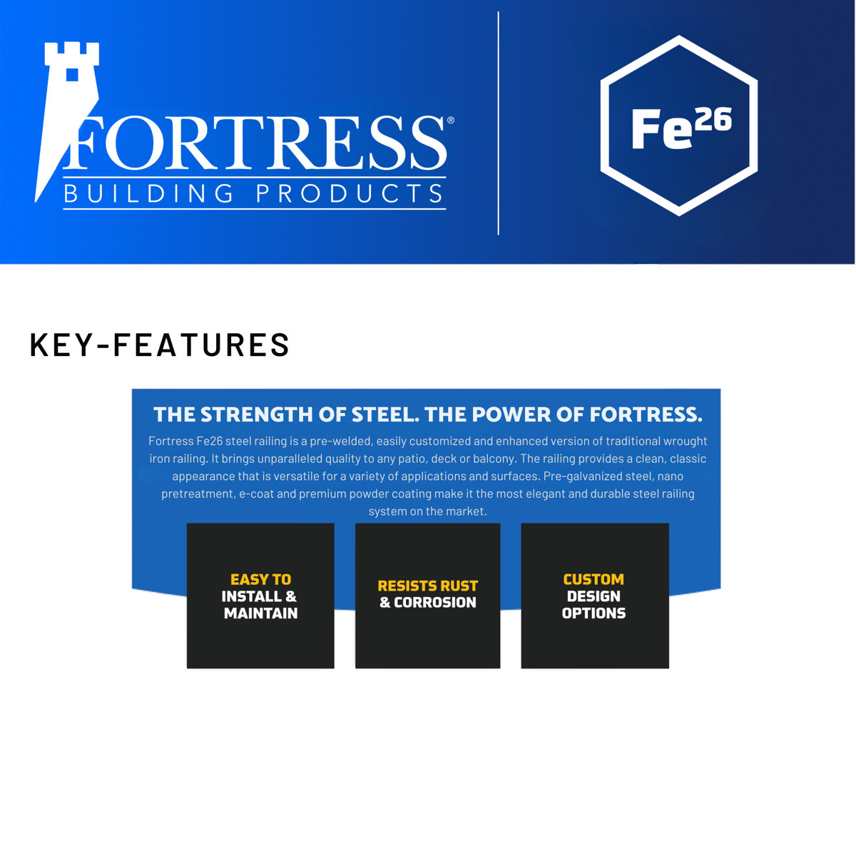 Fortress Building Products Fe26 Axis Steel Gate | Wayfair