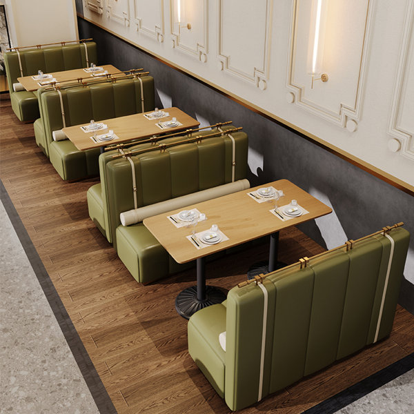 Canadian Linen Bar Theme Restaurant Cafe Steakhouse Bench Faux Leather ...