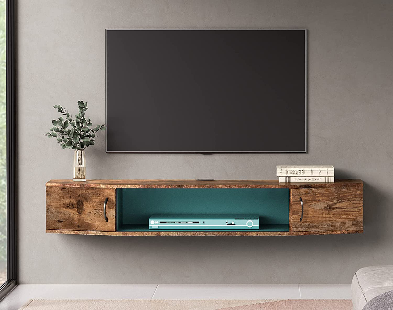 Wrought Studio™ Kinzey Floating TV Stand for TVs up to 75" "& Reviews ...