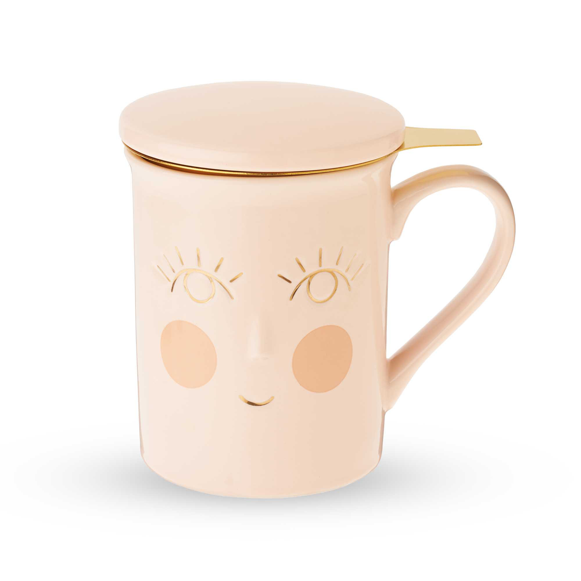 Pinky Up Annette Hello Beautiful Ceramic Tea Infuser Mug | Wayfair
