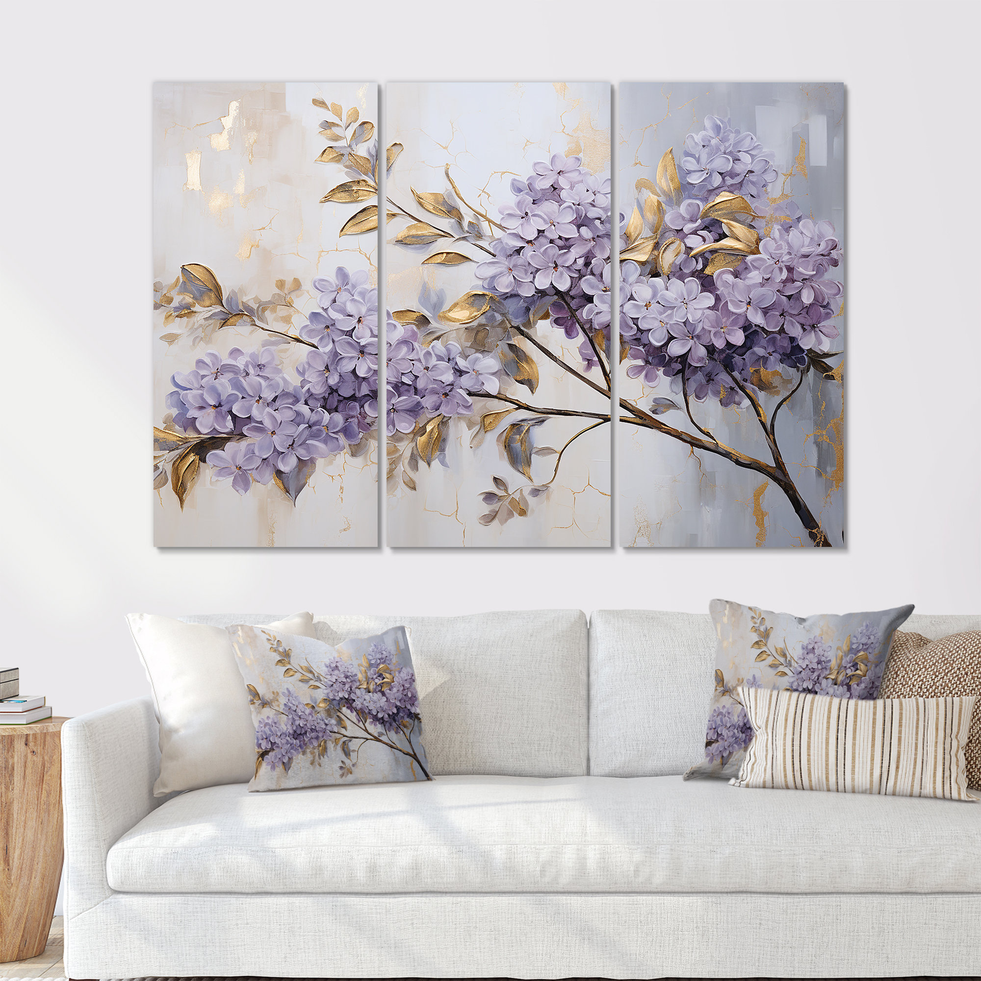 Red Barrel Studio® Pastel Lilac Dreams I - Lilacs Wall Decor Set | Wayfair