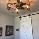 Hunter Fan 34" Fennec 4 - Blade Caged Ceiling Fan with Wall Control and ...