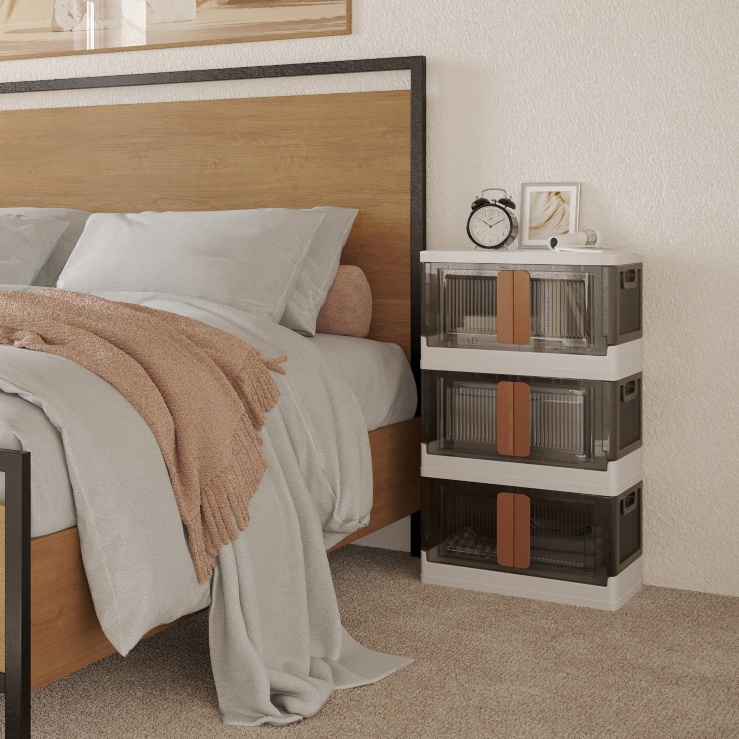 Rebrilliant Martianna Stackable Storage Bins - Foldable Storage ...