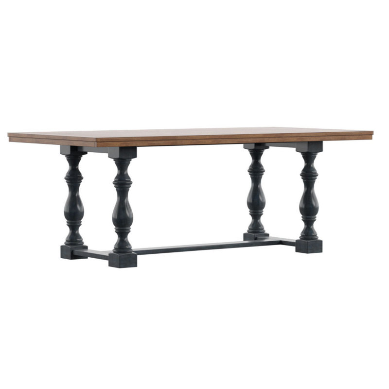 Three Posts™ Fortville Solid Wood Dining Table & Reviews | Wayfair