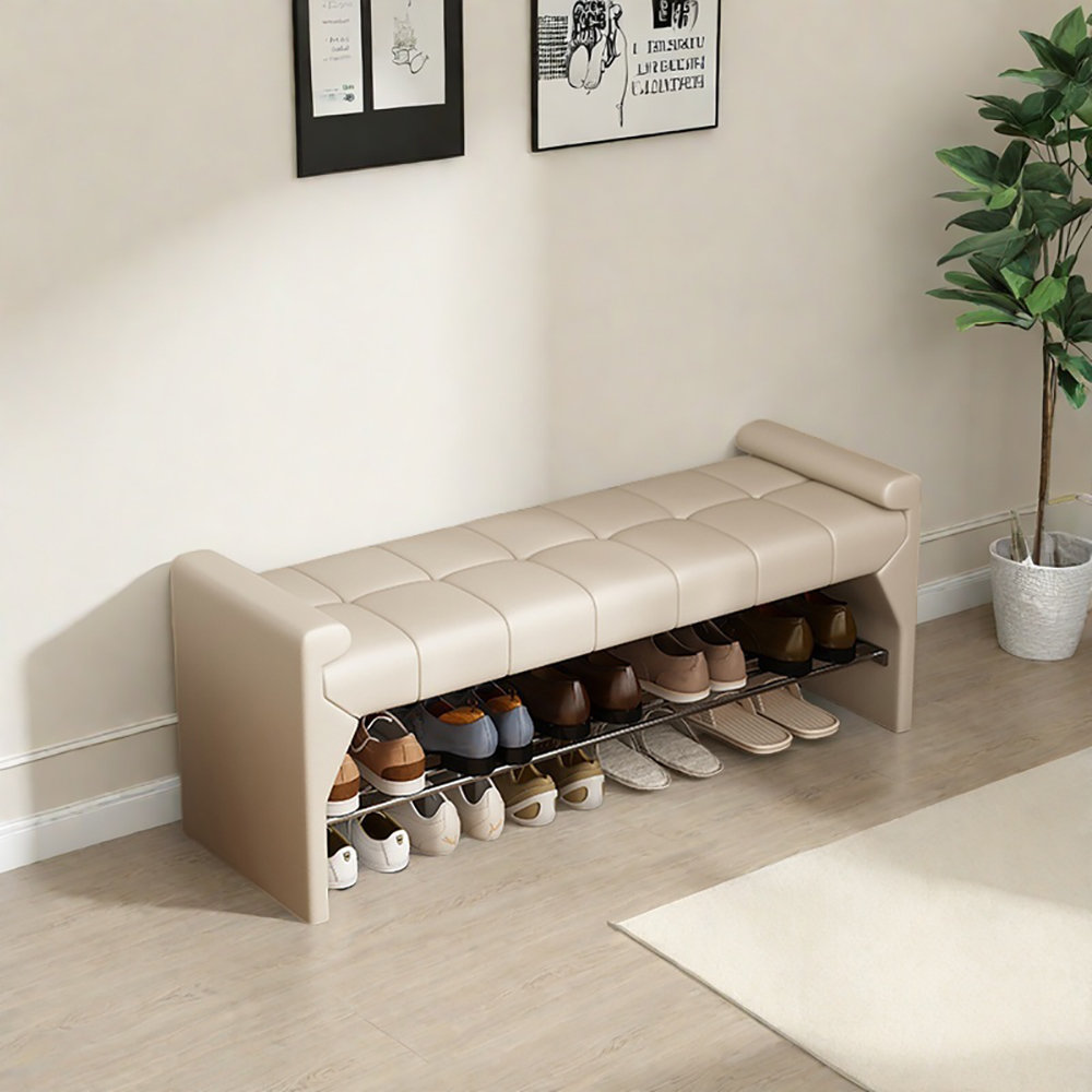 interanest 47.2in Shoe Changing Stool Shoe Storage Stool - Wayfair Canada