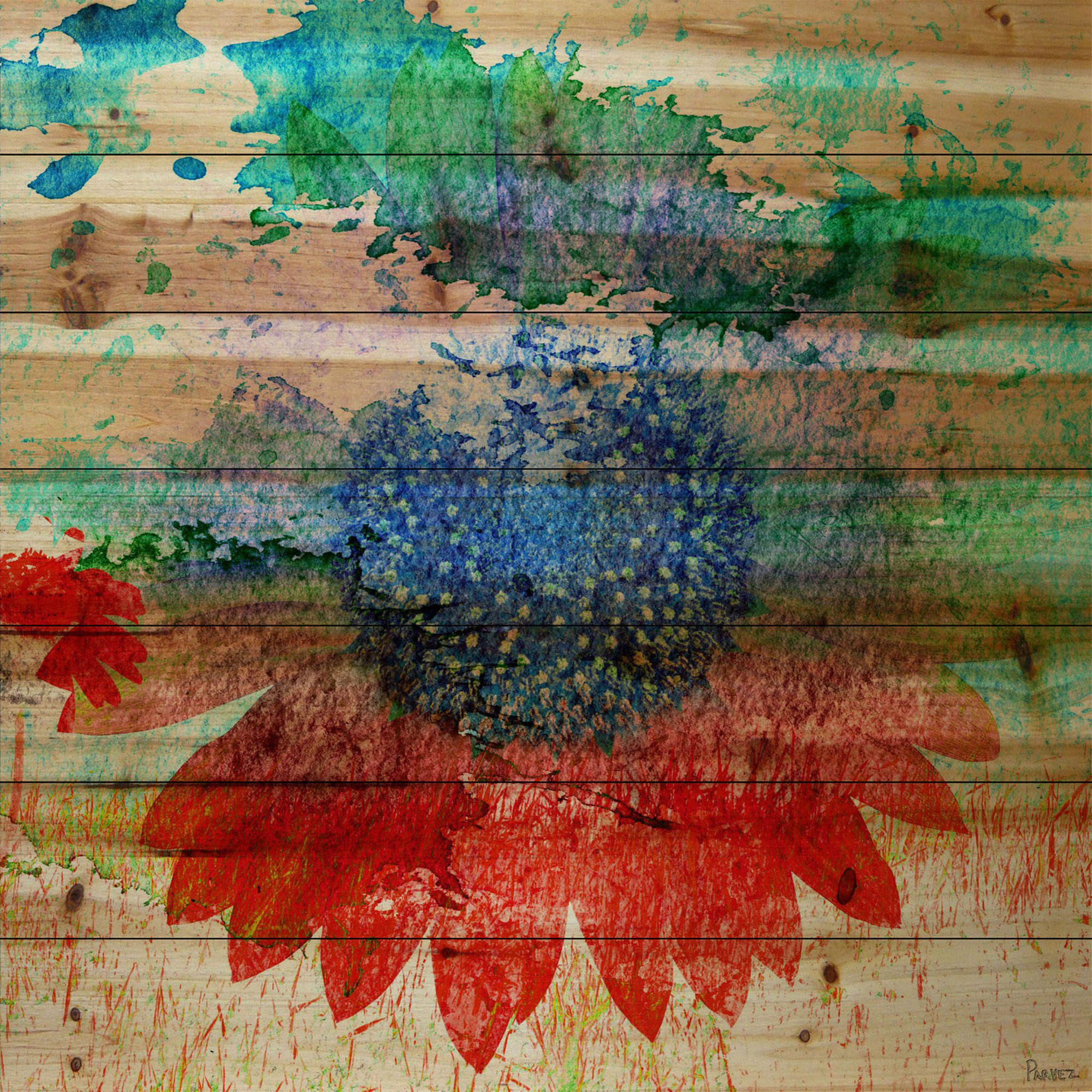 Parvez Taj 'Hot' by Parvez Taj Painting Print on Natural Pine Wood ...