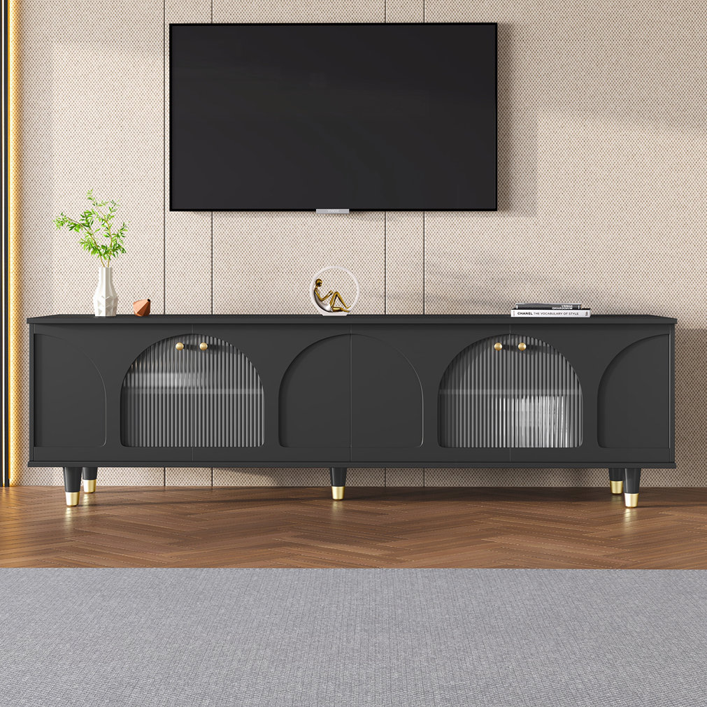 Mercer41 TV Stand With Adjustable Shelves For Tvs Up To 78" - Wayfair ...
