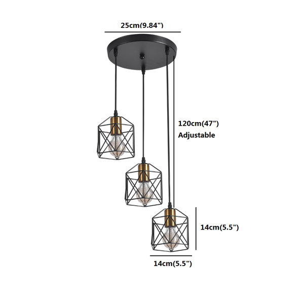 17 Stories 3-light Hanging Light Fixtures Pendant Lights Ceiling ...