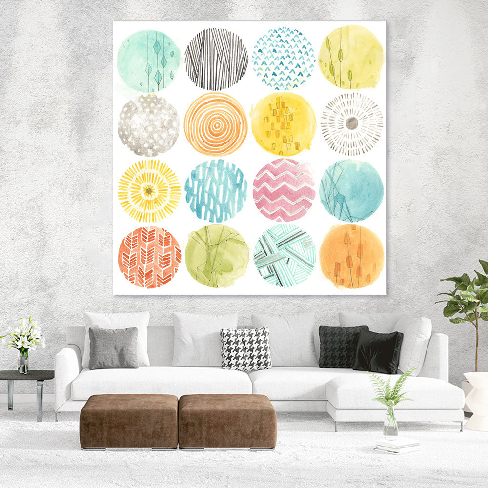 Corrigan Studio Reproduction d’art sur toile tendue « pattern pop ii ...
