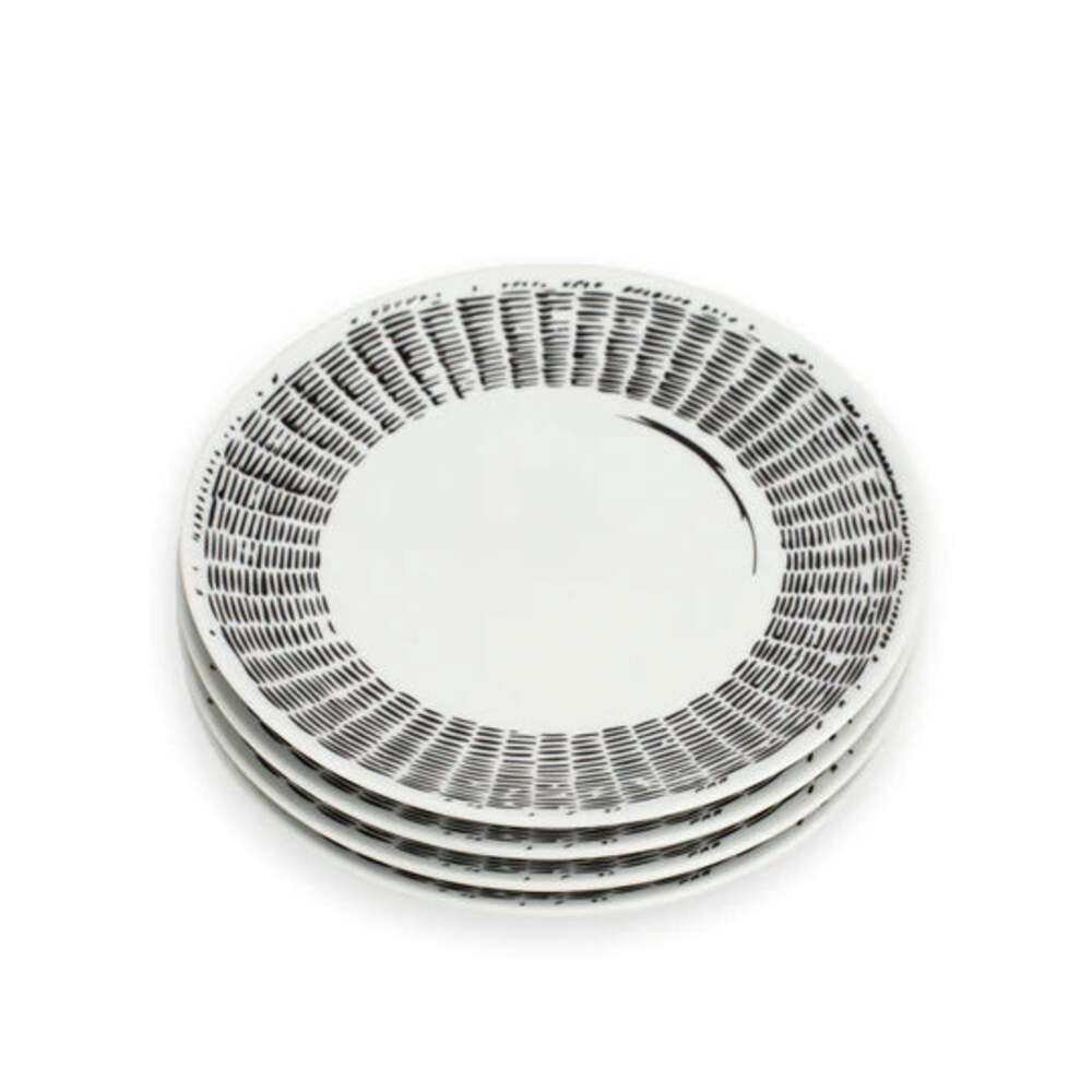 Misette Line Drawing Salad Plates (Set of 4) | Perigold