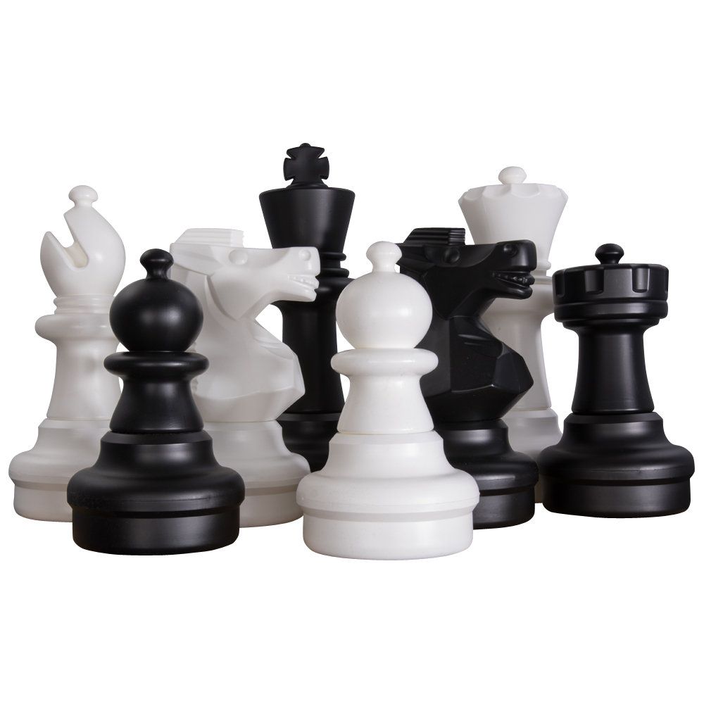 MegaChess 25" Giant Plastic Chess Set with Quick Fold Nylon Board ...