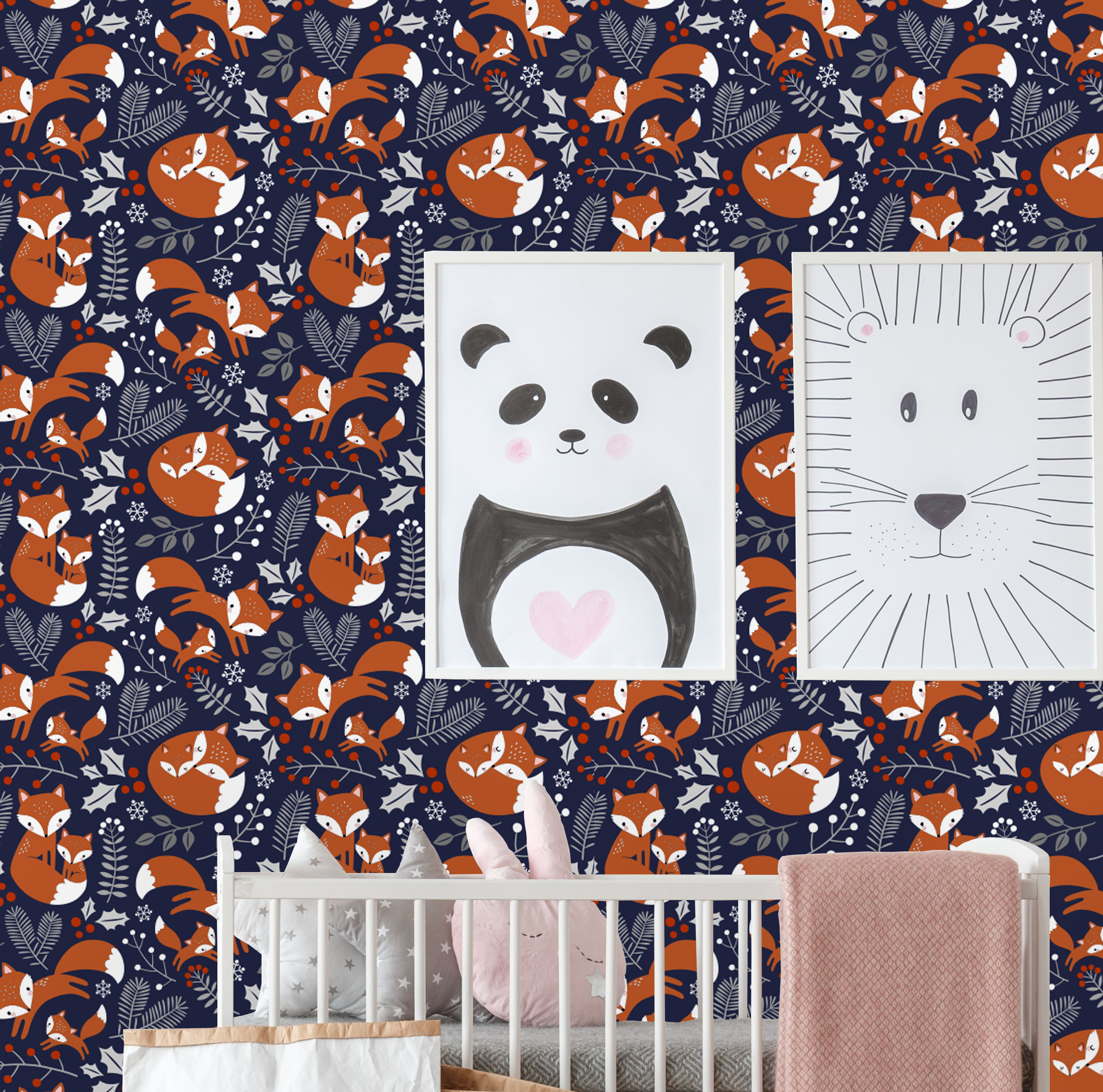 Redwood Rover Vintage Fox Peel And Stick Wallpaper - Wayfair Canada
