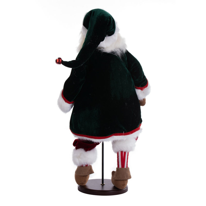 Vickerman 19" Jingle Bell Collection Santa Doll With Stand | Wayfair
