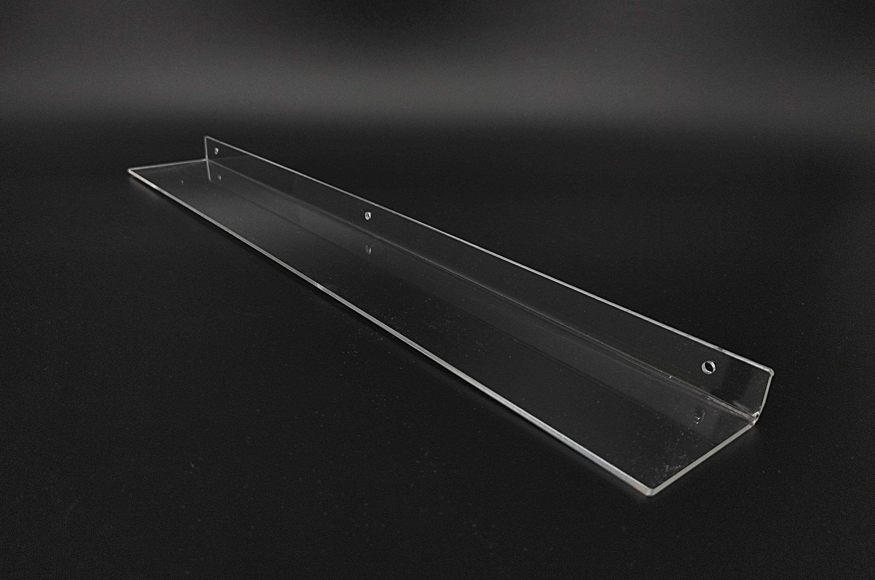 Rebrilliant® 22 X 3" Clear Floating Shelf Wall Mount Shelf Lip Stopper ...