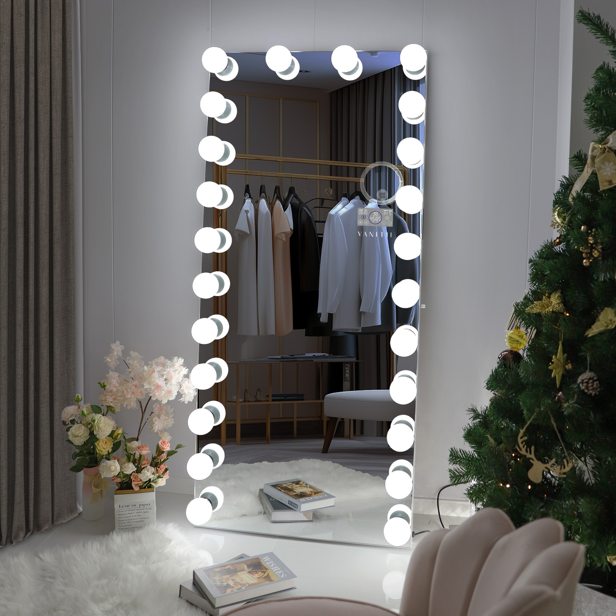 Vanitii Rectangle LED Metal Full Length Mirror & Reviews - Wayfair Canada