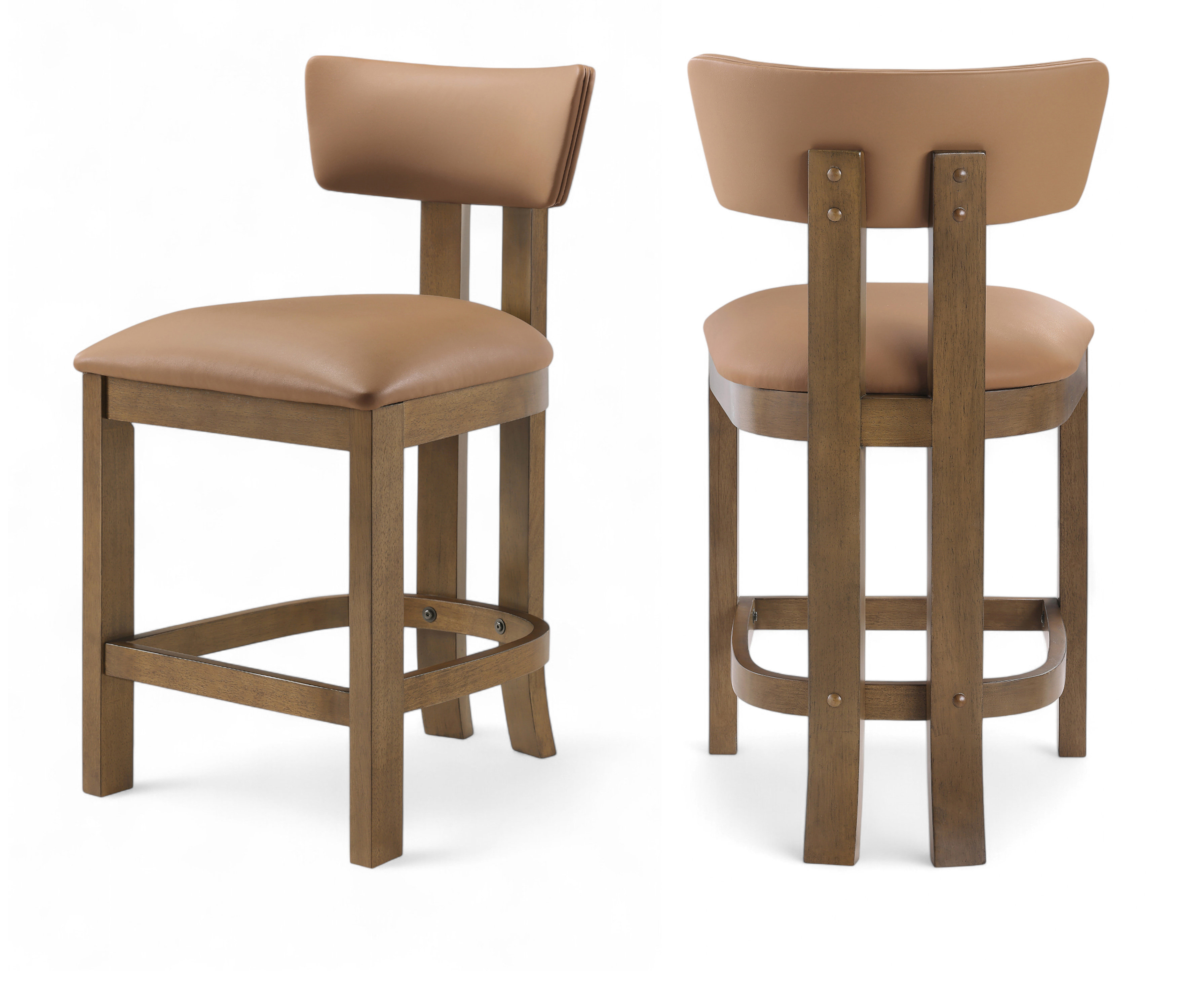 Hokku Designs Phalan Vegan Leather Upholstered Counter Stool - Wayfair ...