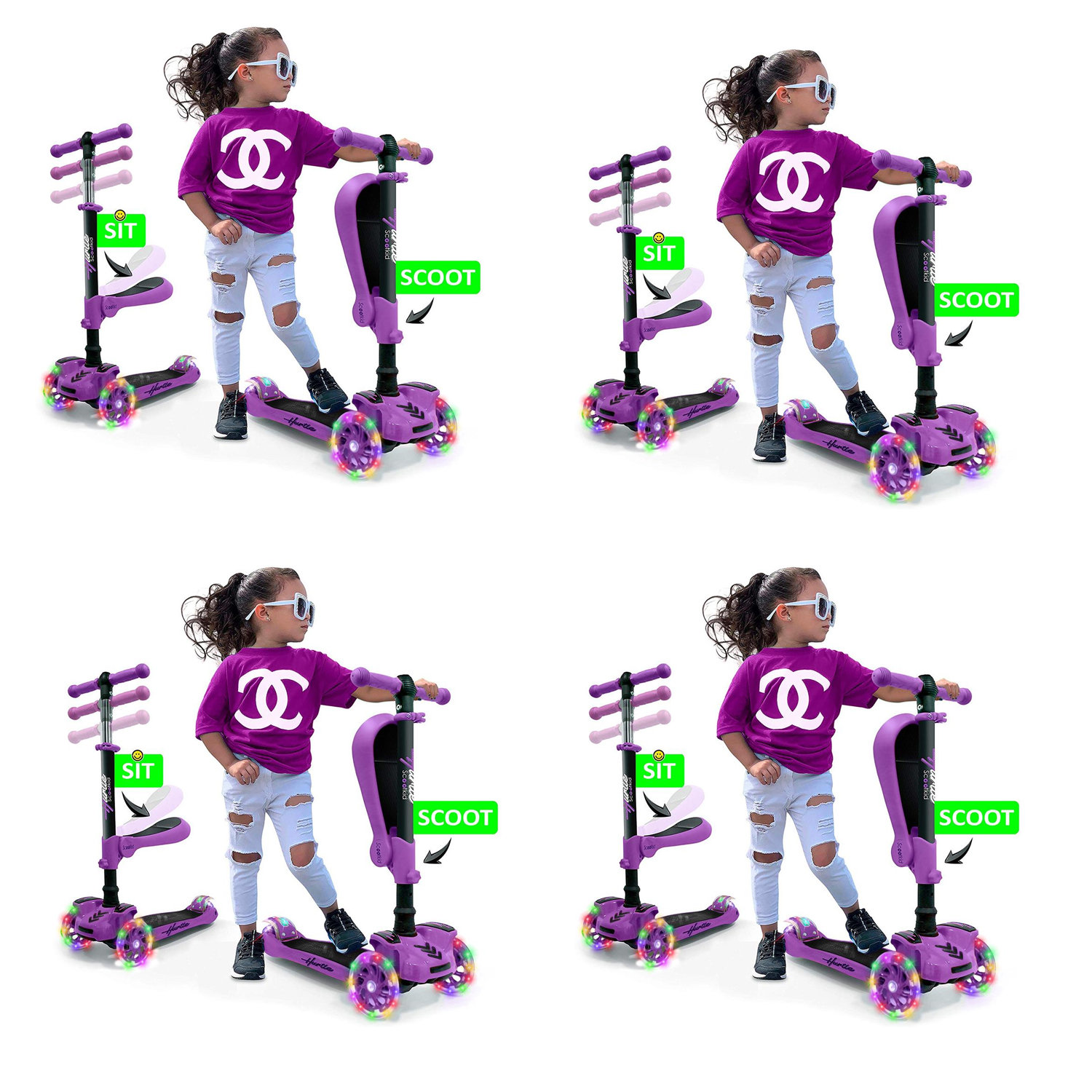 Hurtle 4 Pack Hurtle Scootkid Child Scooter | Wayfair