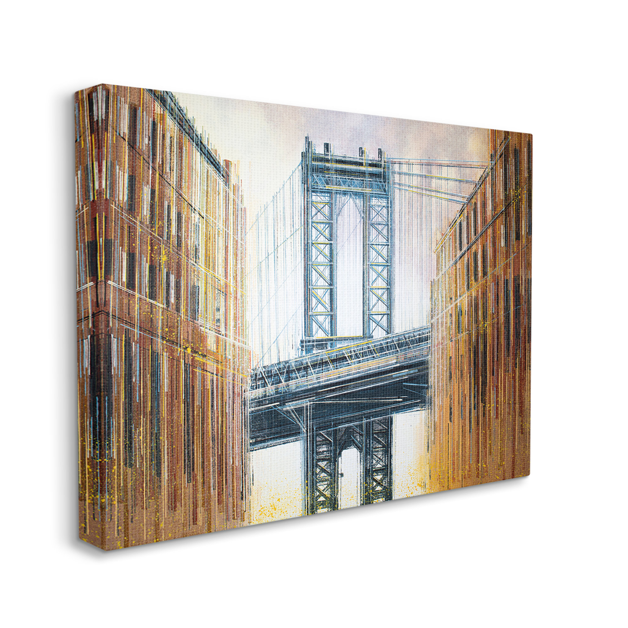 Red Barrel Studio® Modern Urban Bridge Canvas Wall Art Design By Marc ...