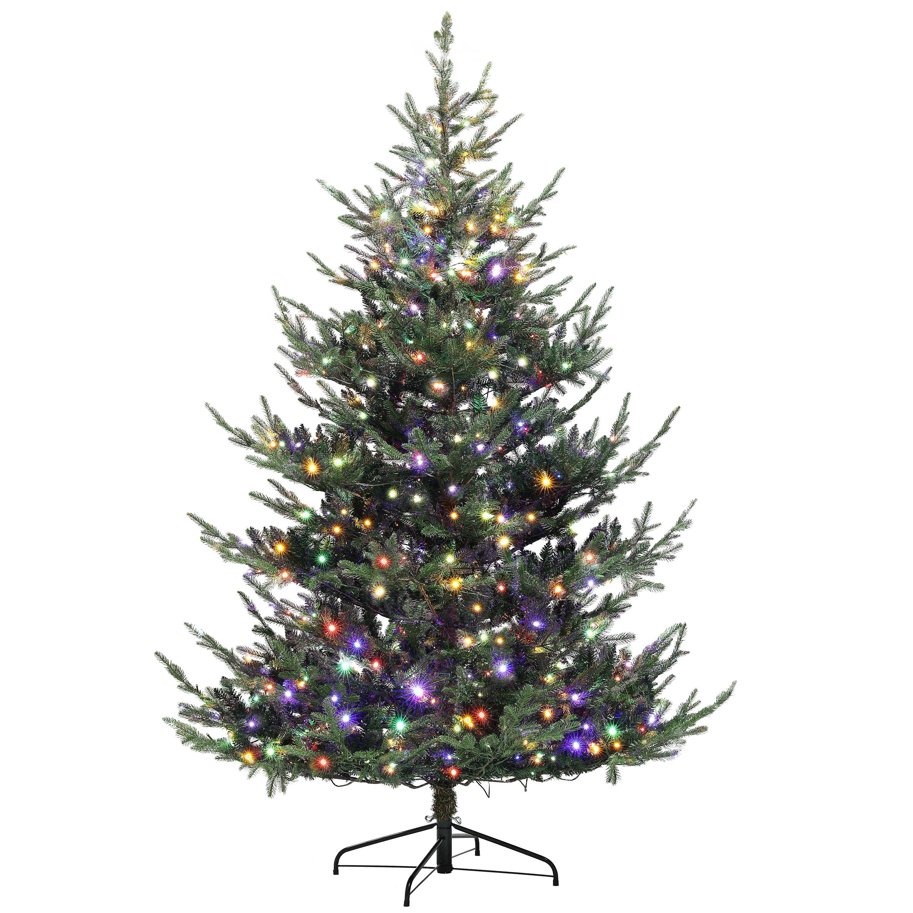 The Holiday Aisle® 7.5 ft Prelit Artificial Christmas Tree with Dual ...