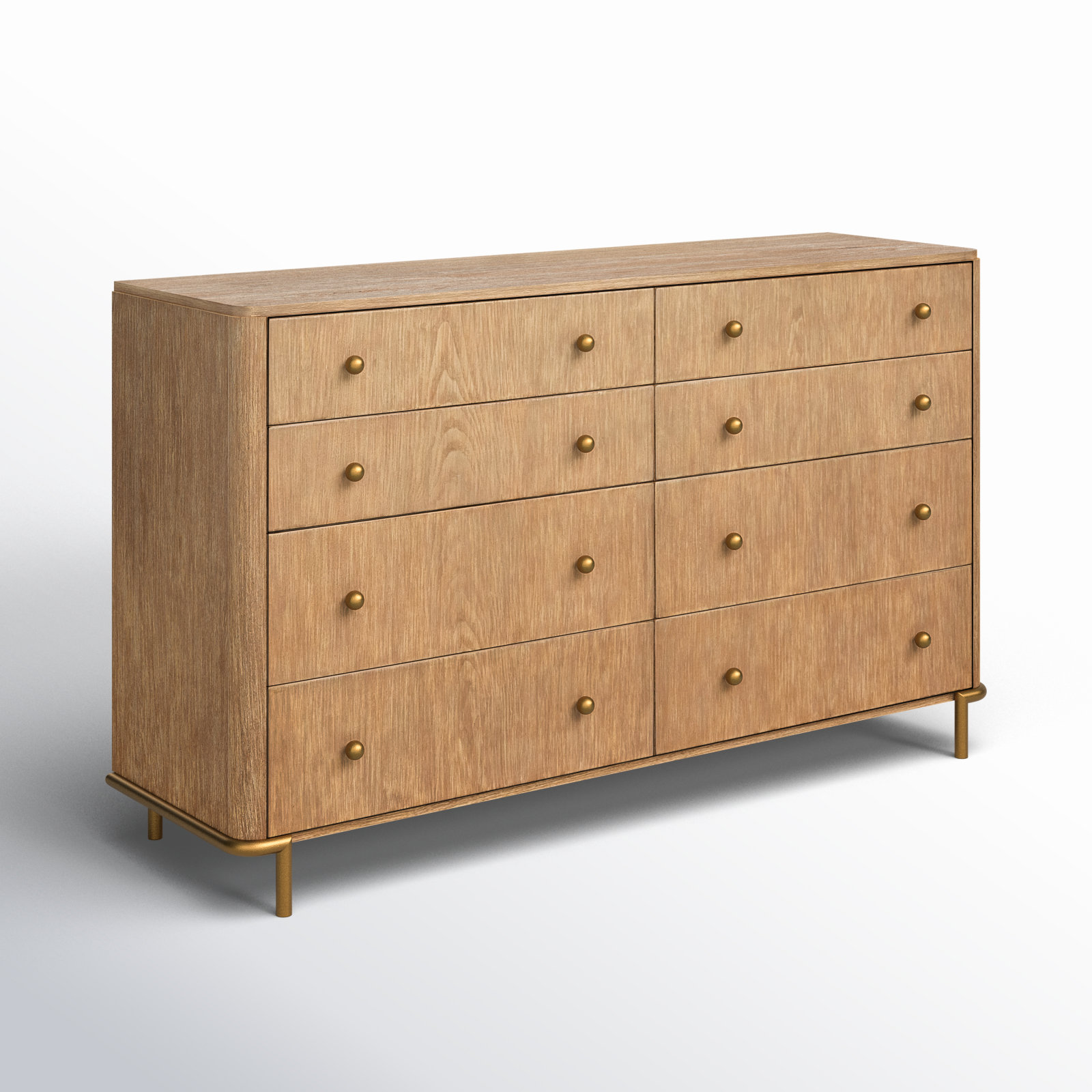 Kelly Clarkson Home Aerin 8 - Drawer 63" W Double Dresser & Reviews ...
