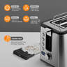 Rakbon Long Slot Toaster With Countdown Timer 4 Slice | Wayfair