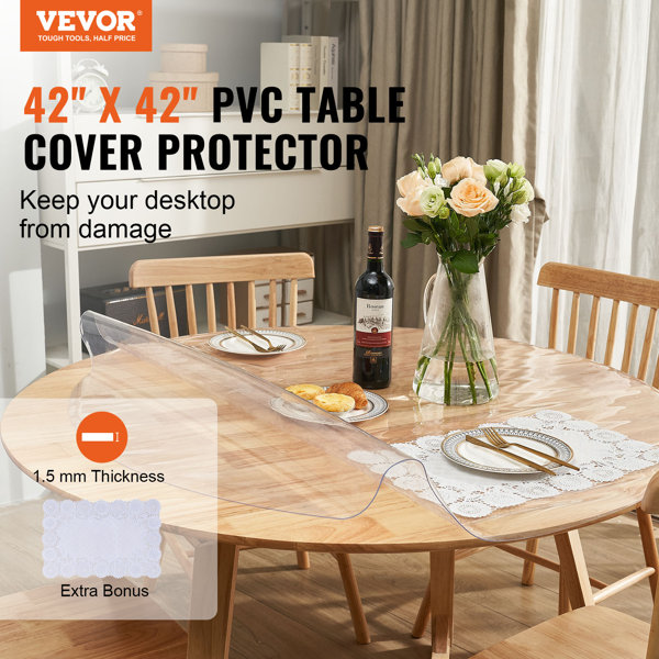 VEVOR Plastic / Vinyl Table Protector & Reviews | Wayfair