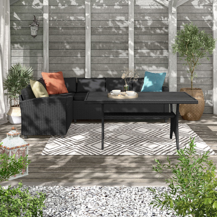 sectional dining room table