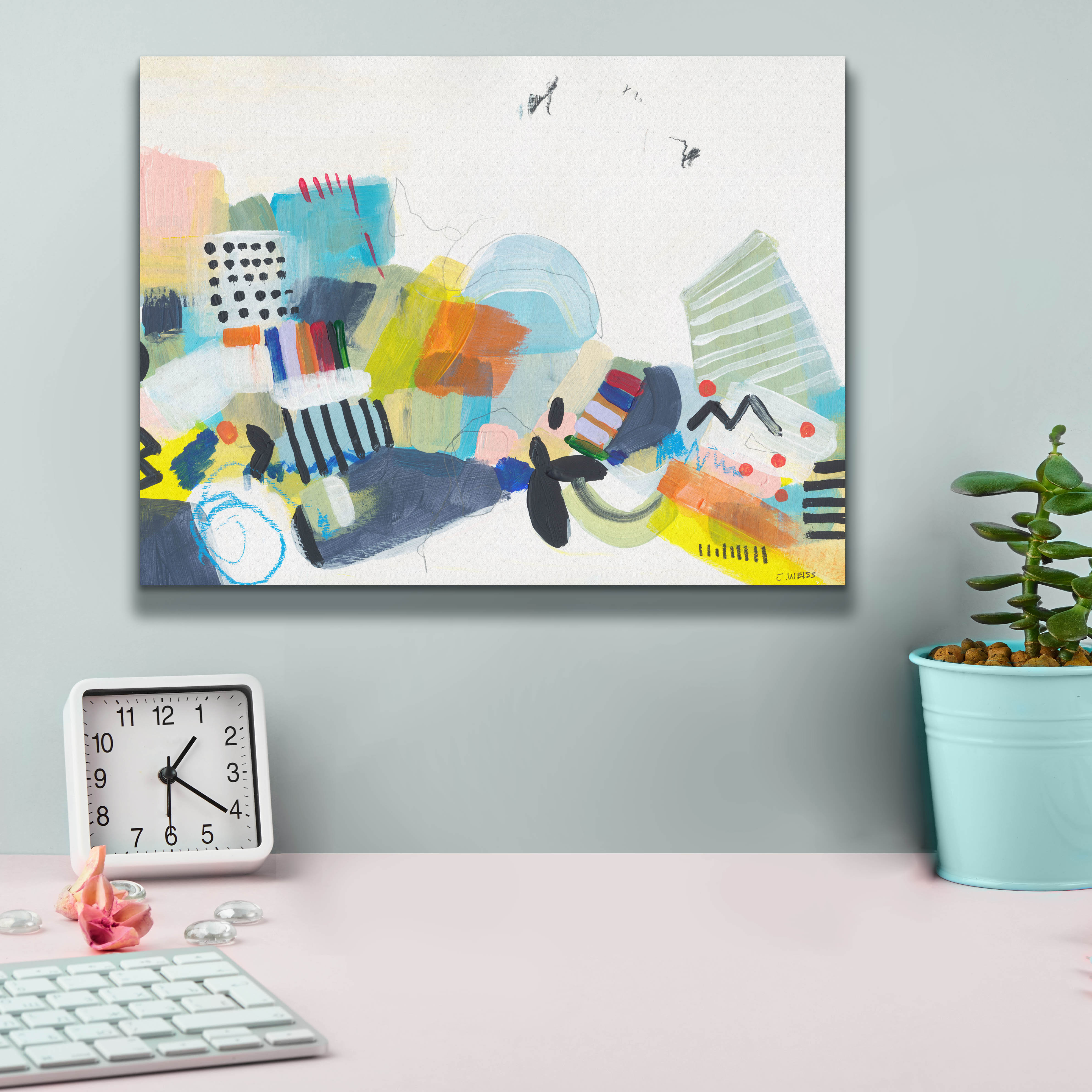 Wrought Studio™ Resort Town 4' by Jan Weiss Canvas Wall Art | Wayfair