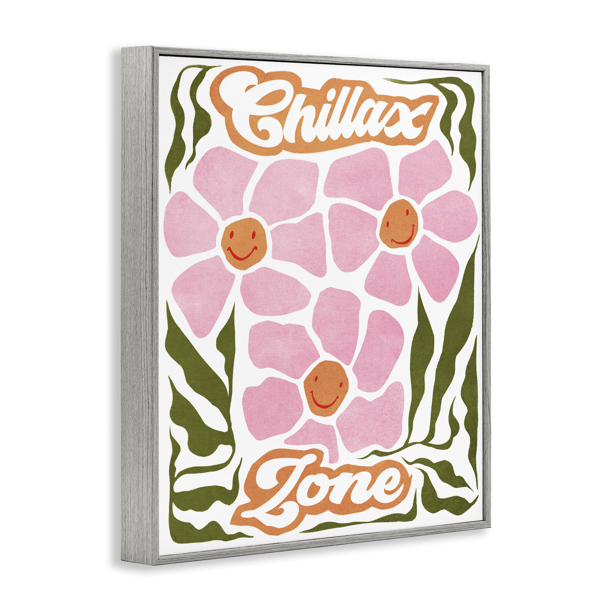 Stupell Industries Chillax Zone Groovy Flowers Giclee Art, design by ...