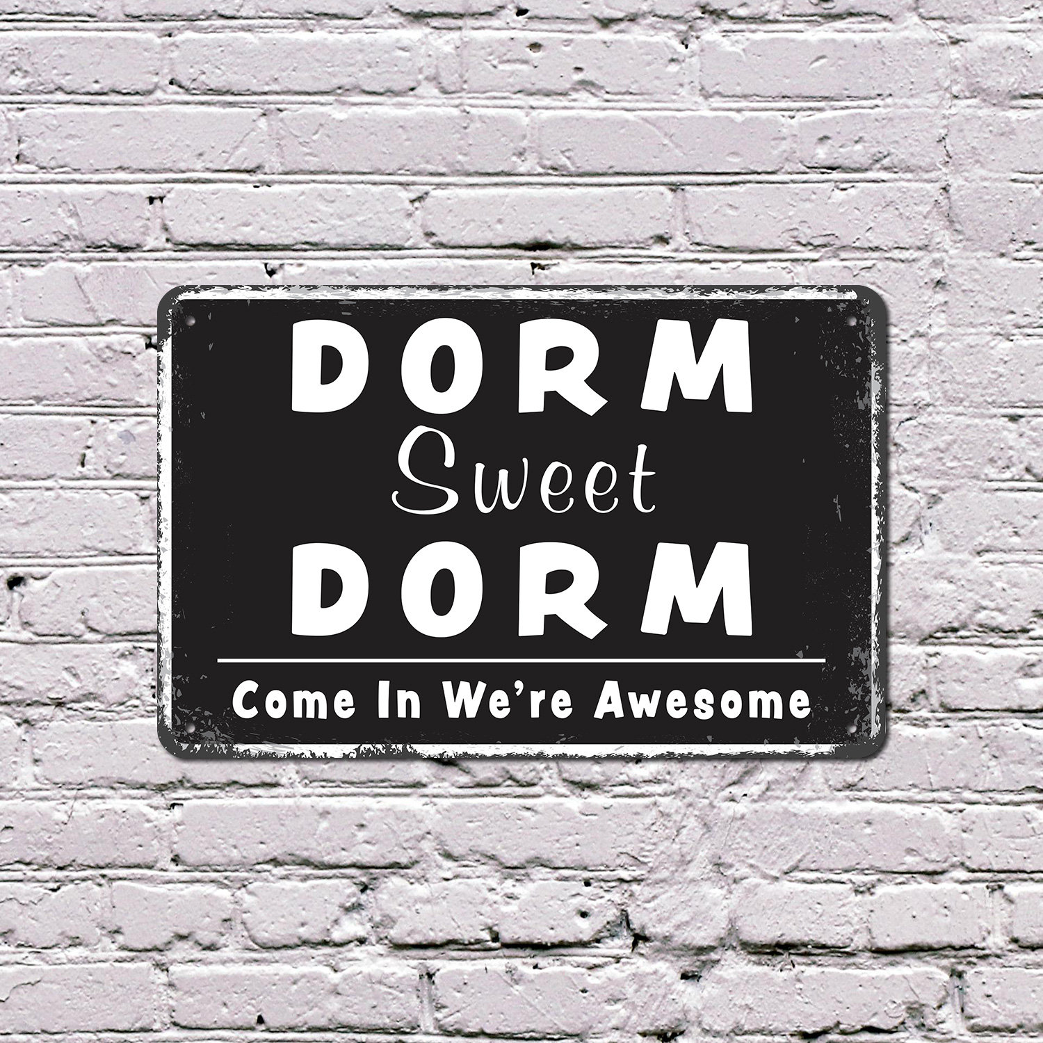 SignMission Dorm Sweet Dorm 8 Inch x 12 Inch Plastic Sign | Wayfair