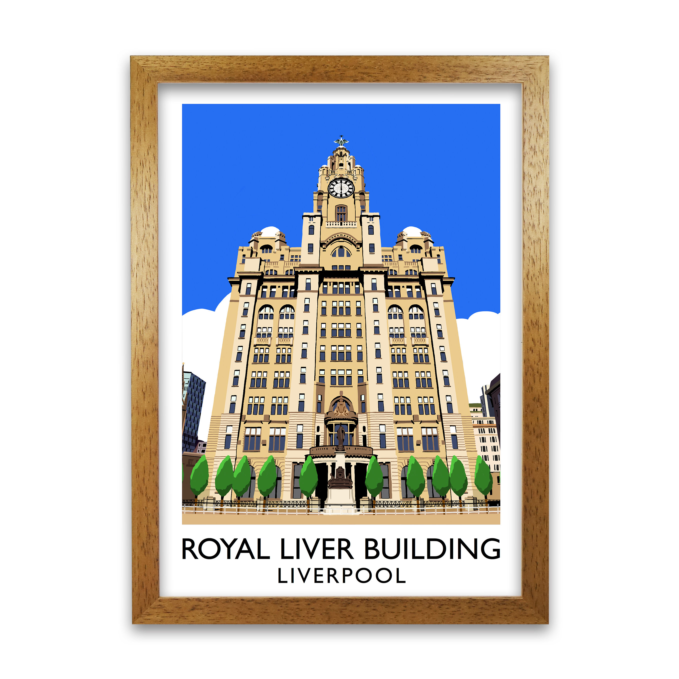 17 Stories Royal Liver Building Liverpool' Graphic Art Print | Wayfair ...