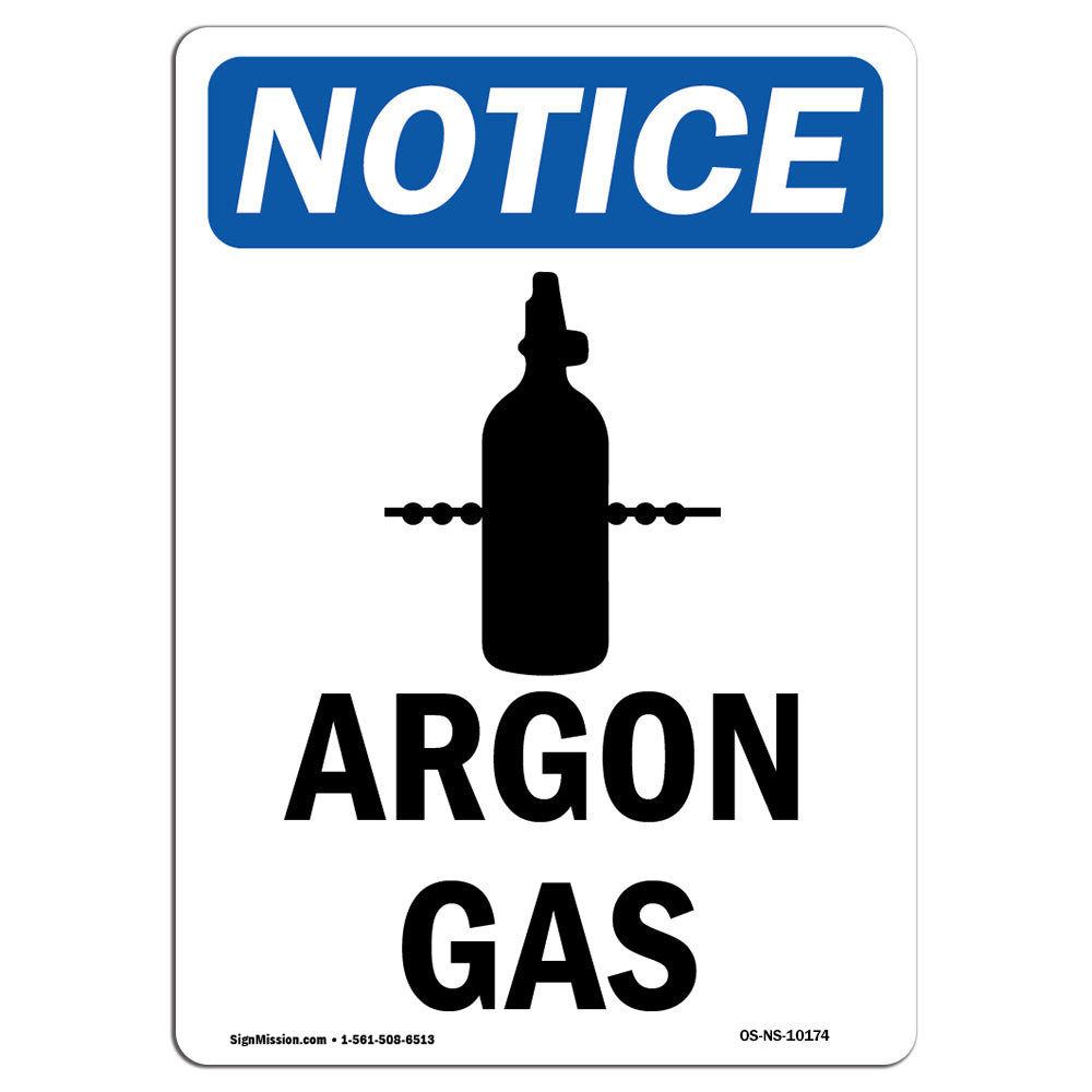 SignMission Osha Notice Argon Gas Sign with Symbol - Wayfair Canada