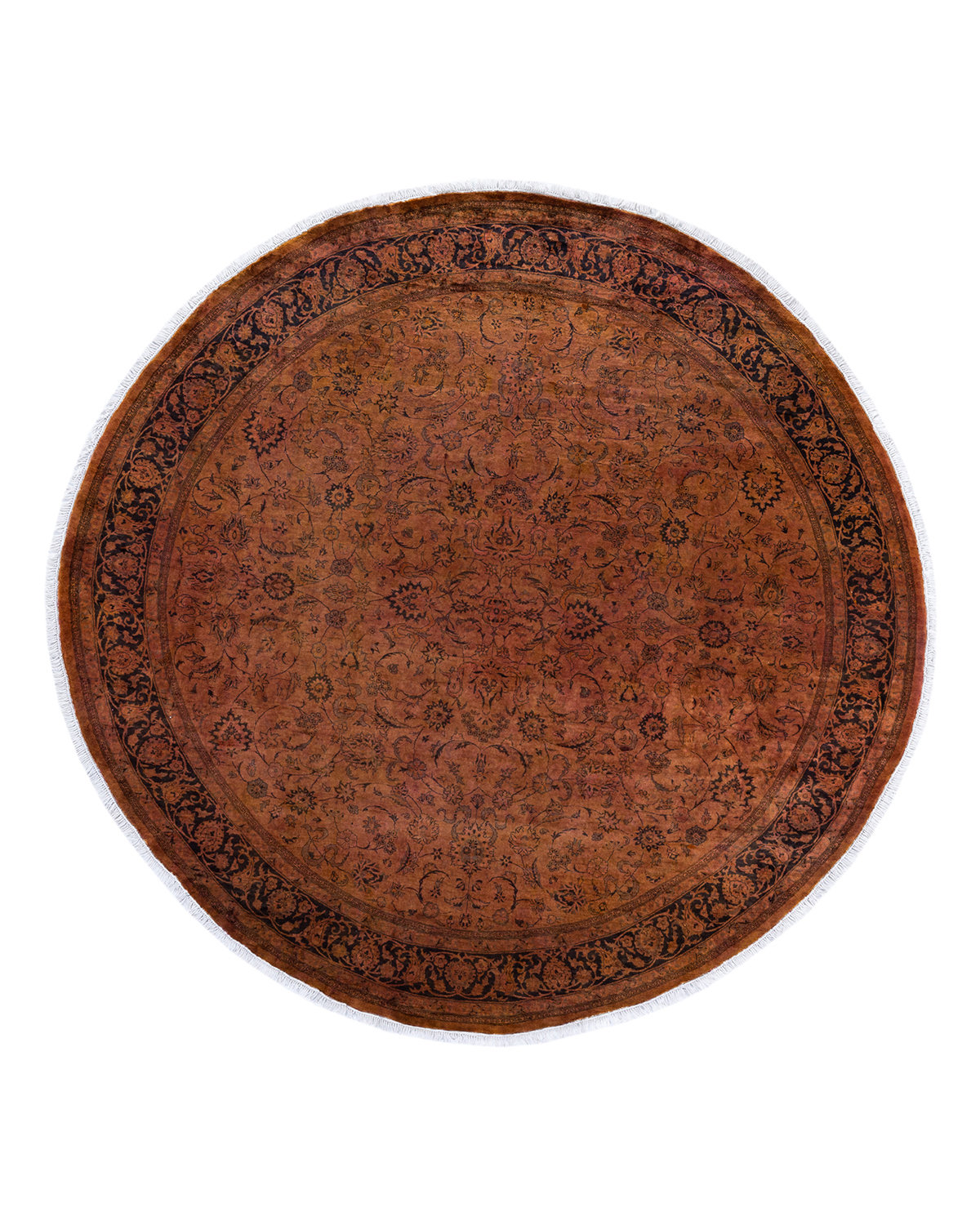 The Twillery Co.® Haydon Hand Knotted Wool Contemporary Brown Area Rug ...