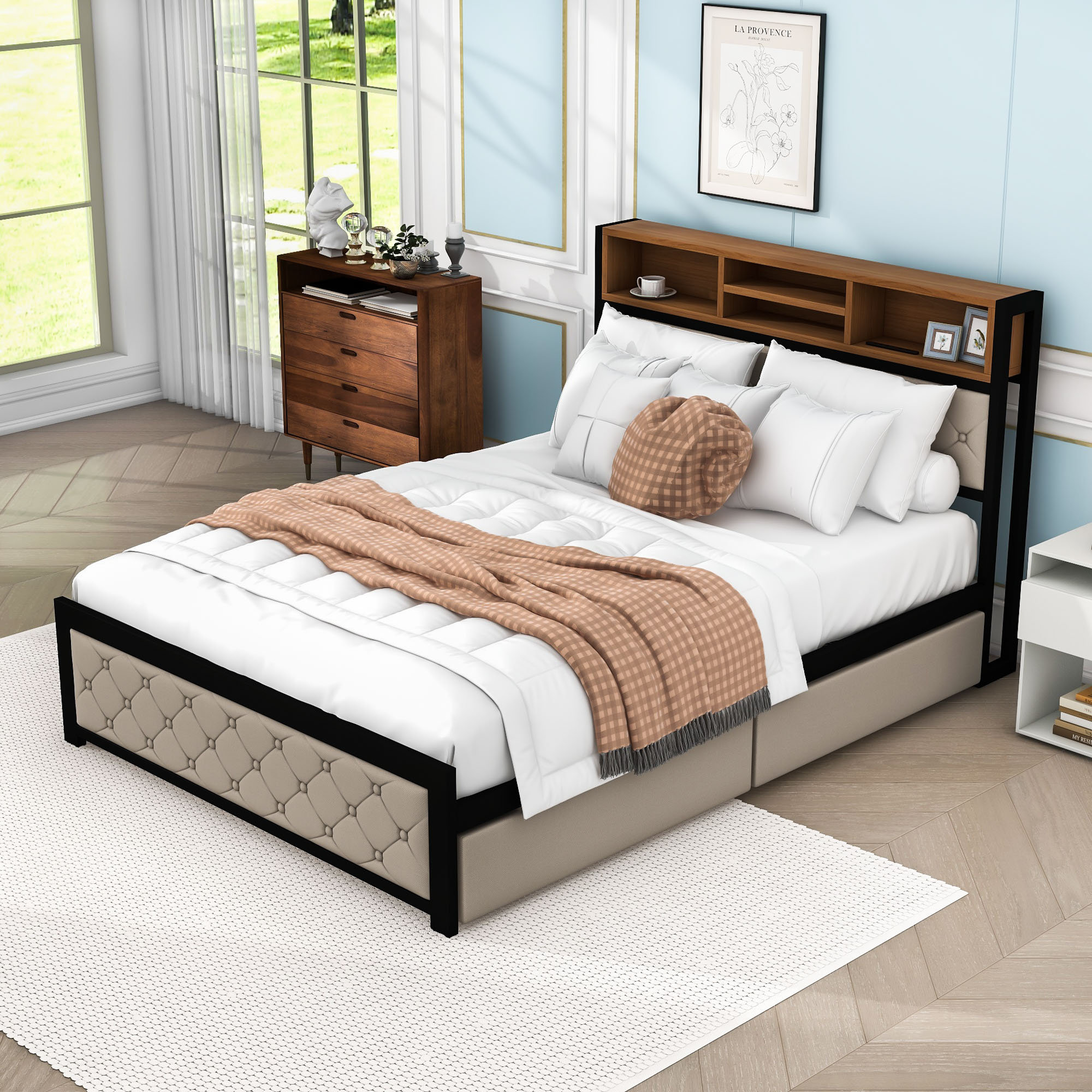 Lark Manor™ Breckyn Upholstered Platform Bed | Wayfair