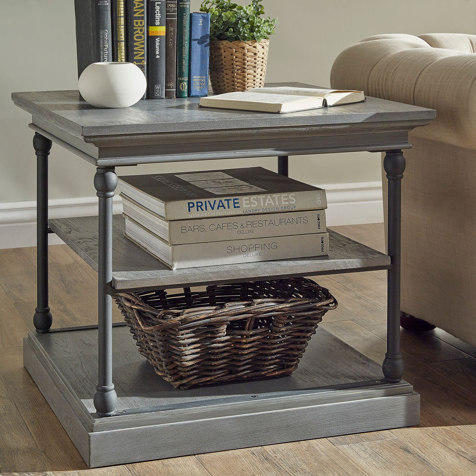 Tilden end table with storage greyleigh store
