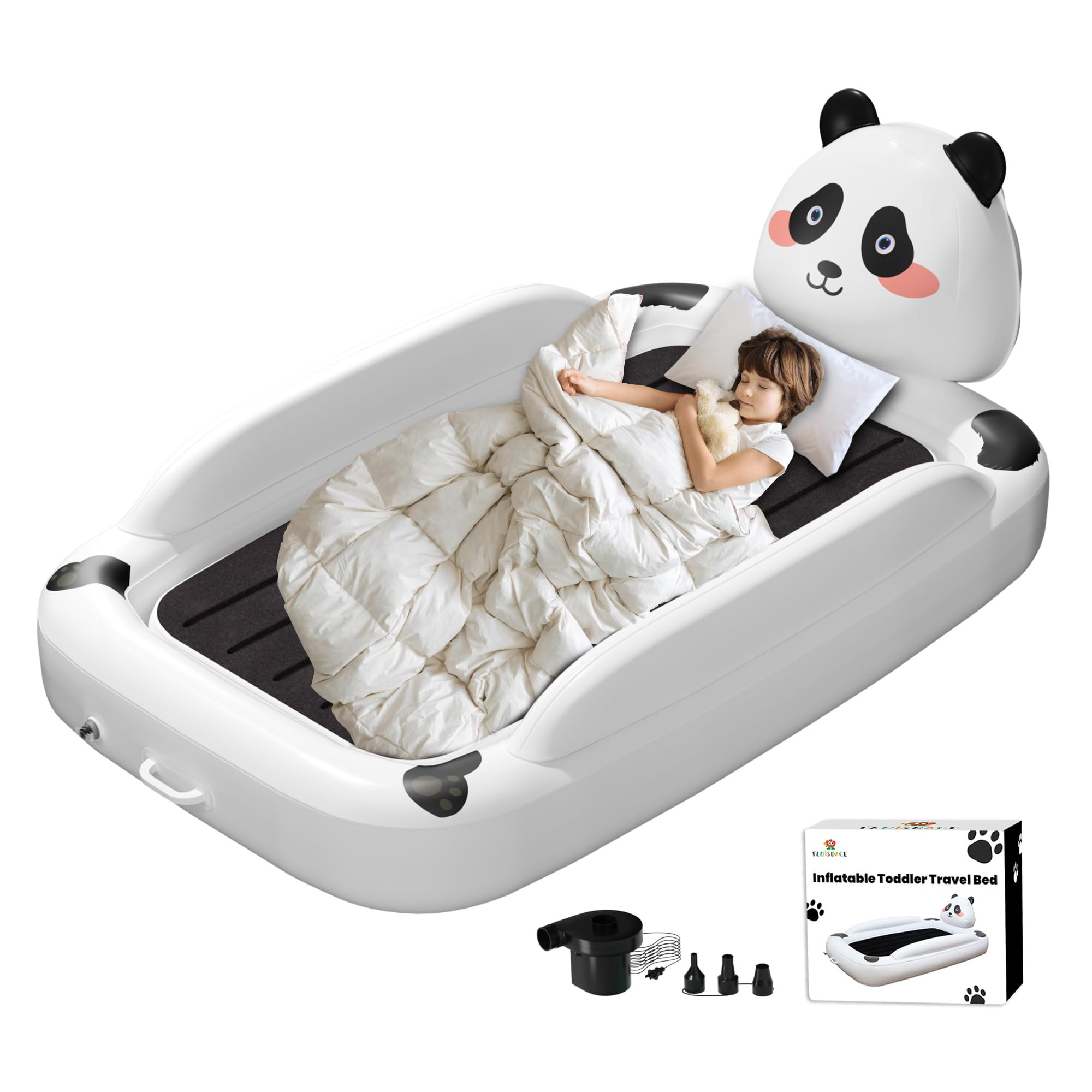 Zoomie Kids Inflatable Travel Bed With High Speed Pump, Portable Kids ...