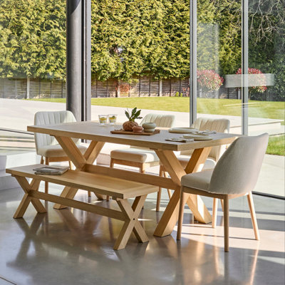 solid oak dining sets uk