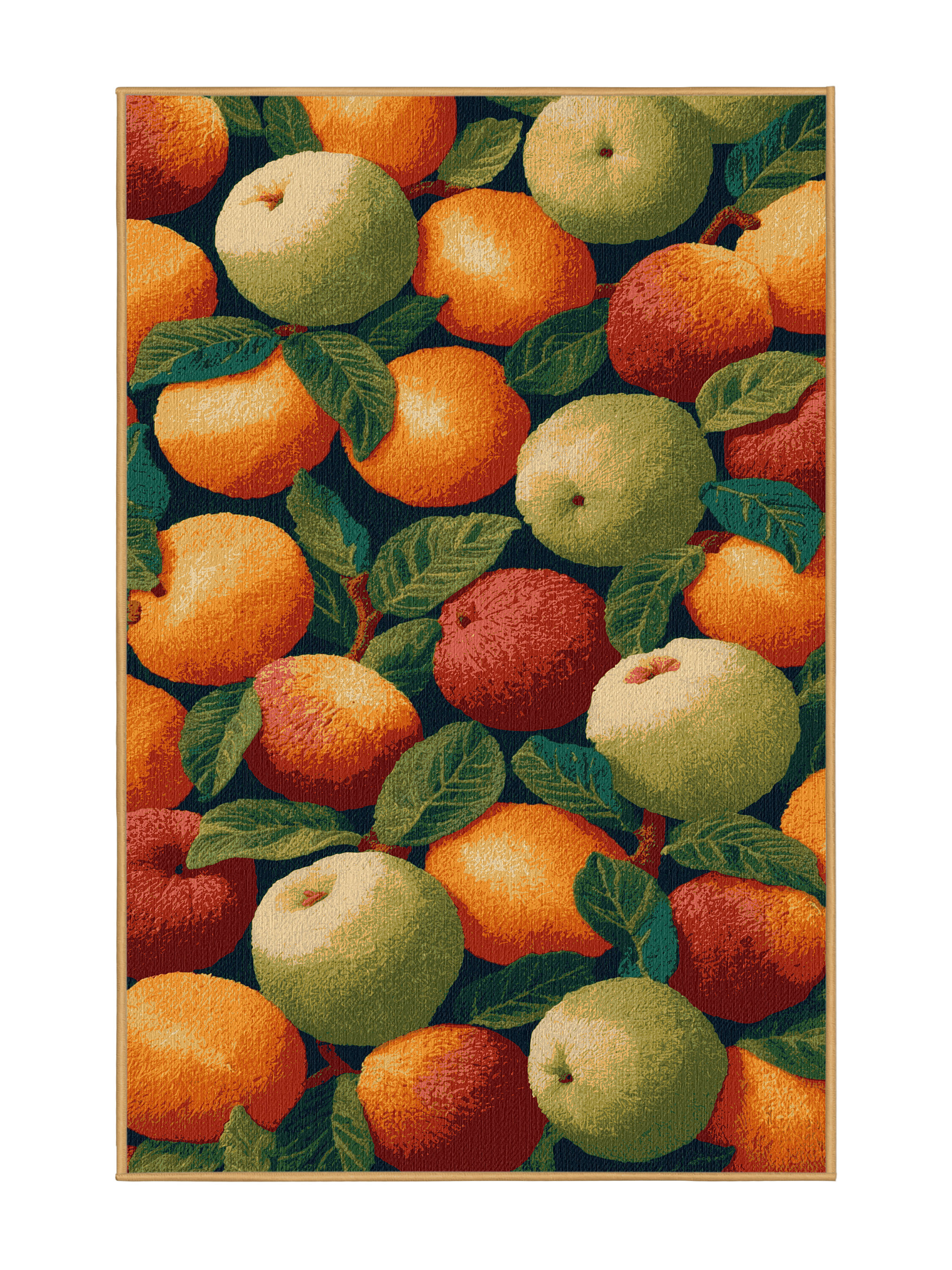 One Allium Way® Washable Aprium Fruits Area Rug | Wayfair