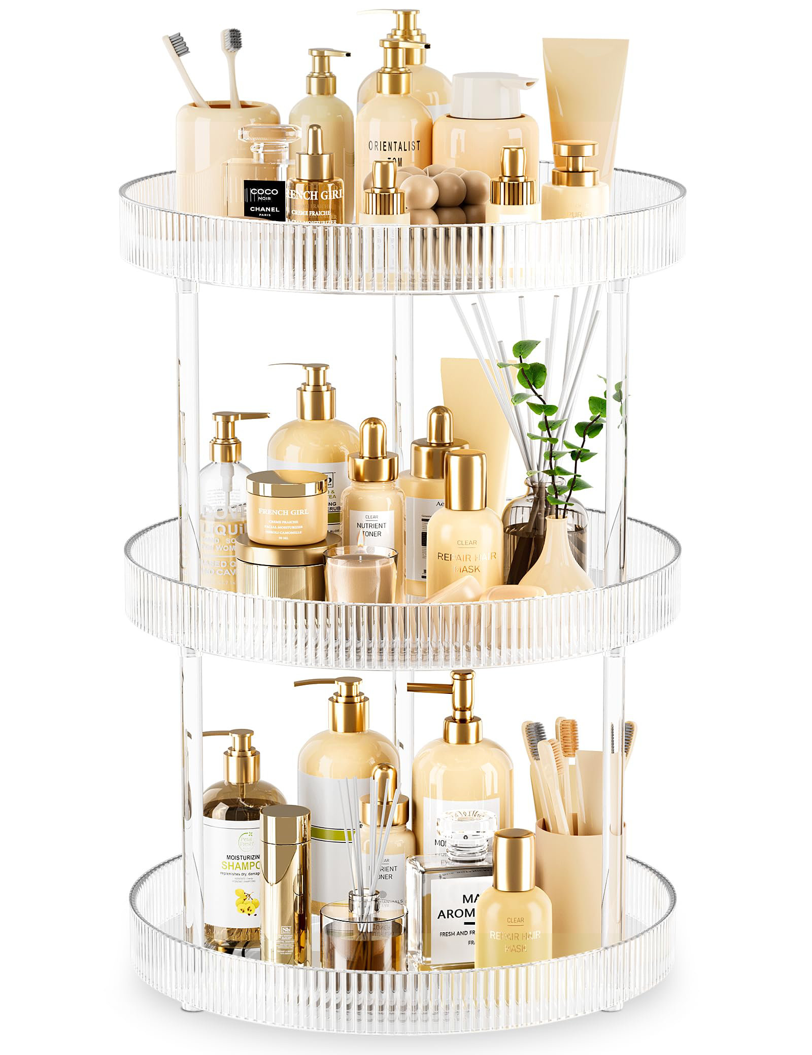 bathroom rotating shelf