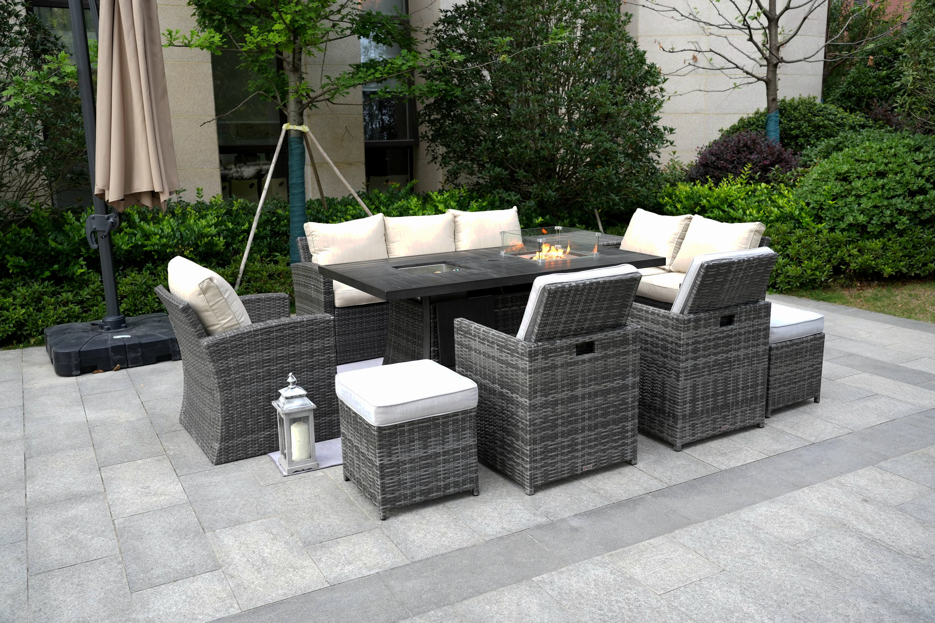 Lark Manor Artherine 10 - Person Outdoor Seating Group with Cushions ...