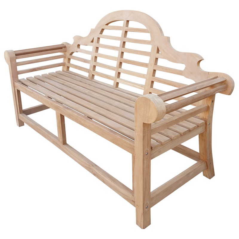 Rosecliff Heights Artai Marlborough Teak Wood Garden Bench, 62W in ...