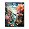 Design Art Underwater Coral Reef Depths II - Coral Wall Clock Oversized ...