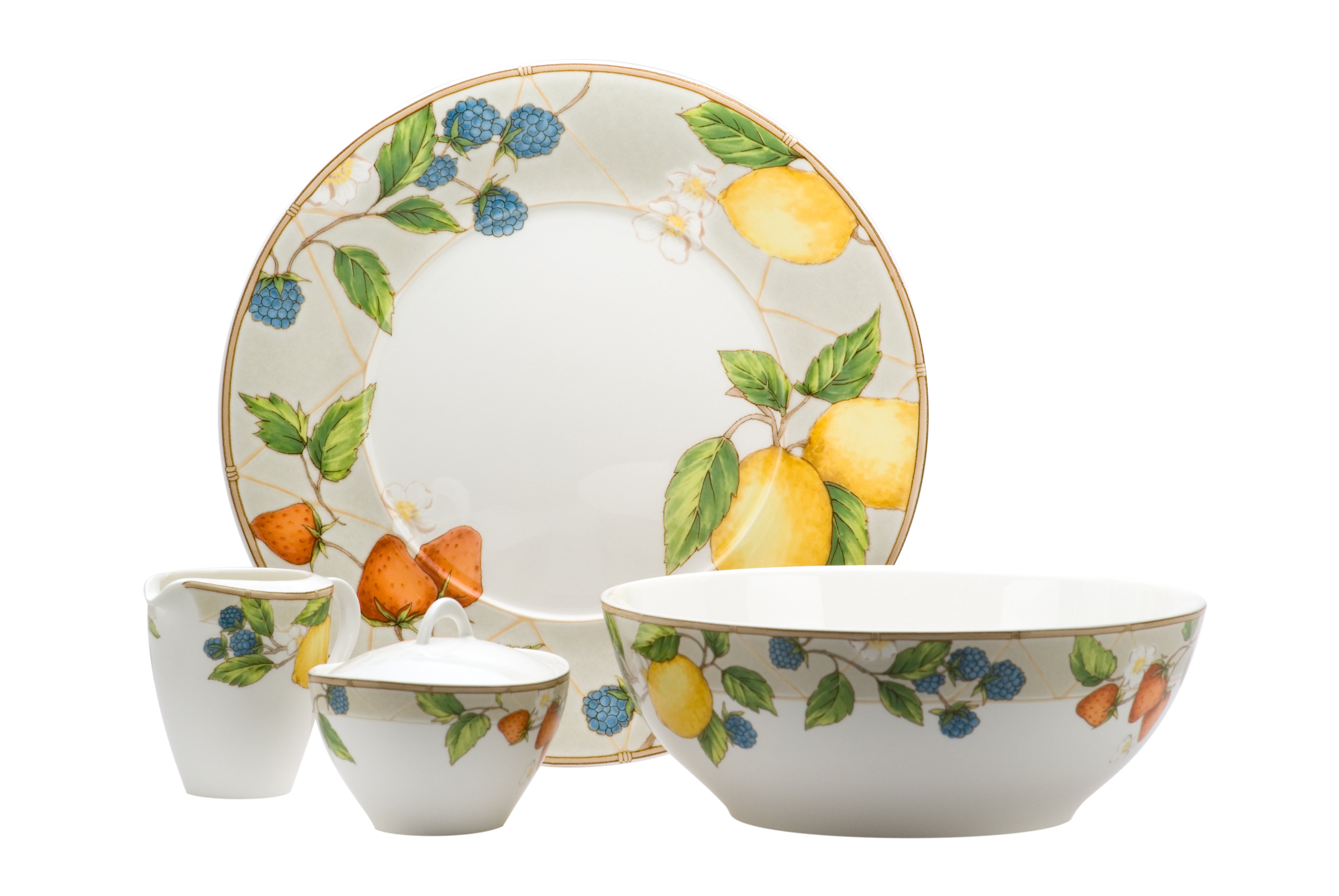 Red Vanilla Fruit Salad 5 Piece Condiment Server & Reviews | Wayfair