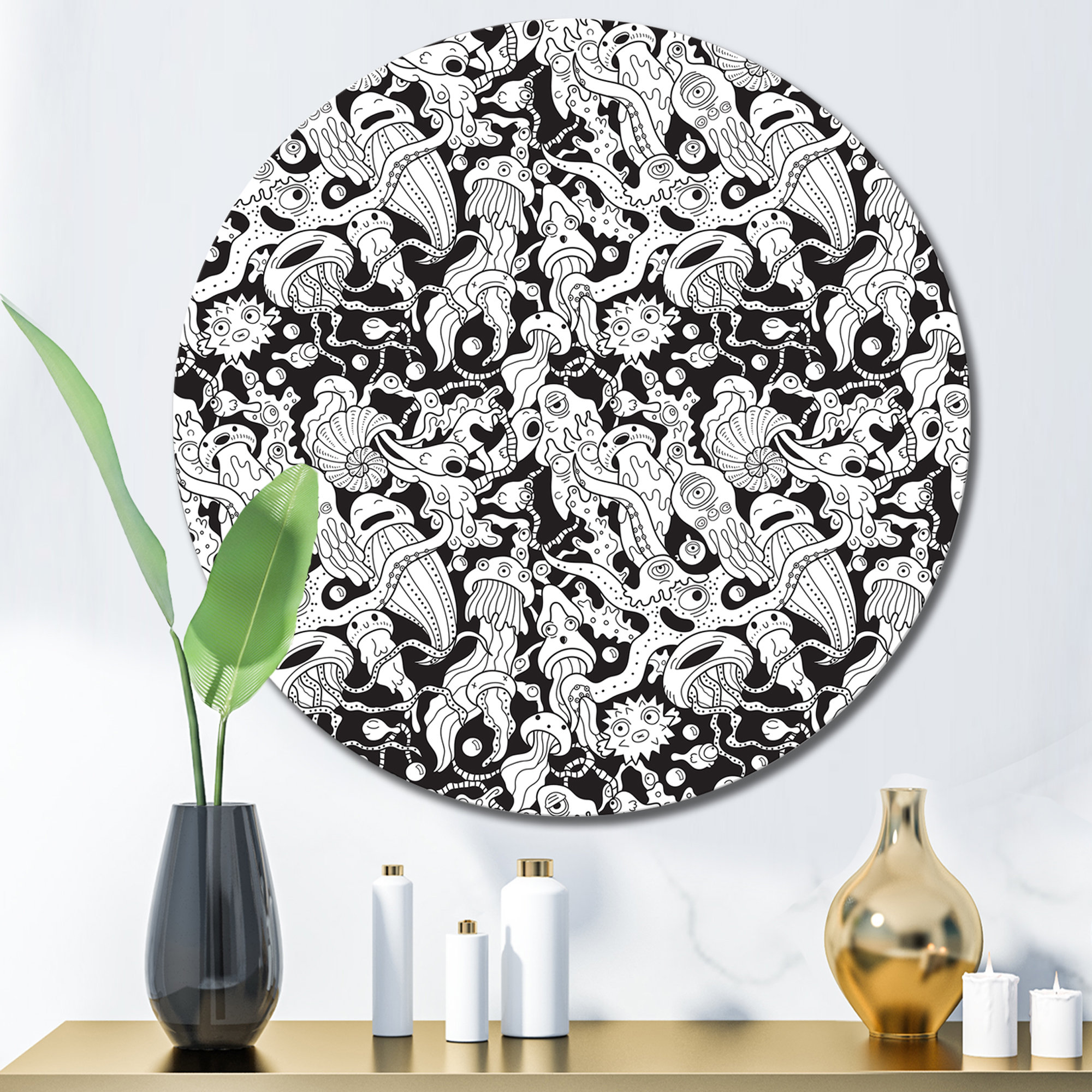 Rosecliff Heights Deep Sea Monsters - Unframed Graphic Art | Wayfair